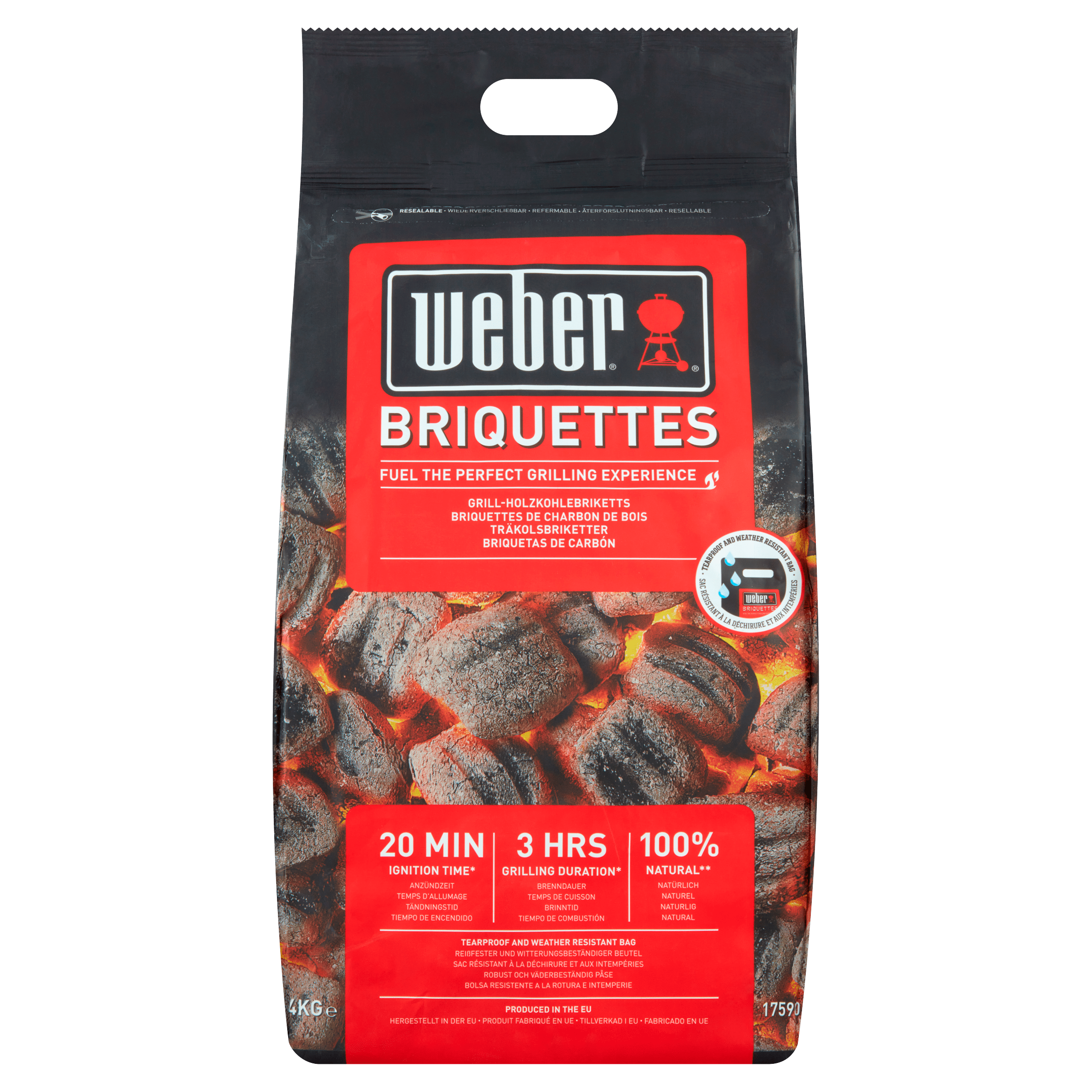 Weber Briketten Per Zak 4 kg