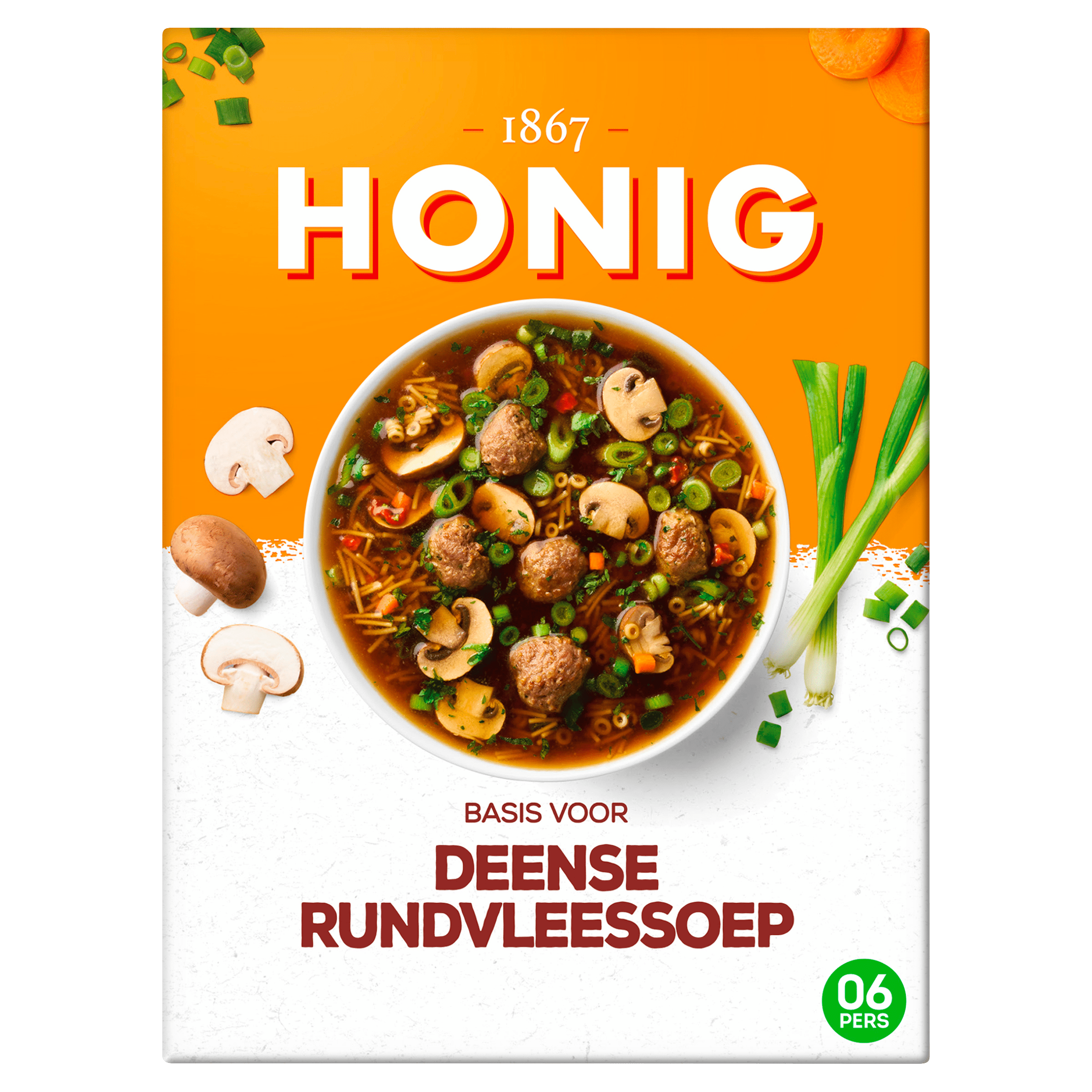 Honig Basis voor Deense rundvleessoep Per Doos 74 g