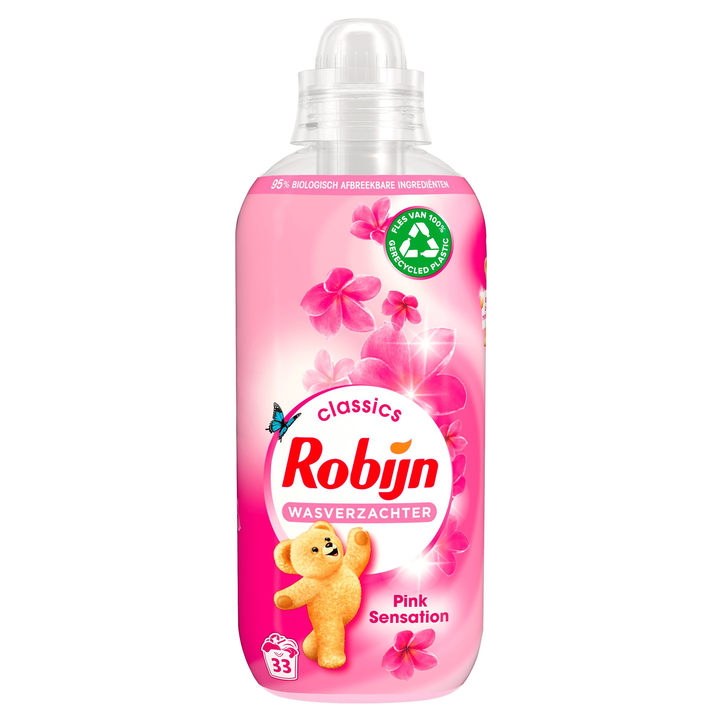 Robijn Wasverzachter pink sensation Per Fles 825 ml