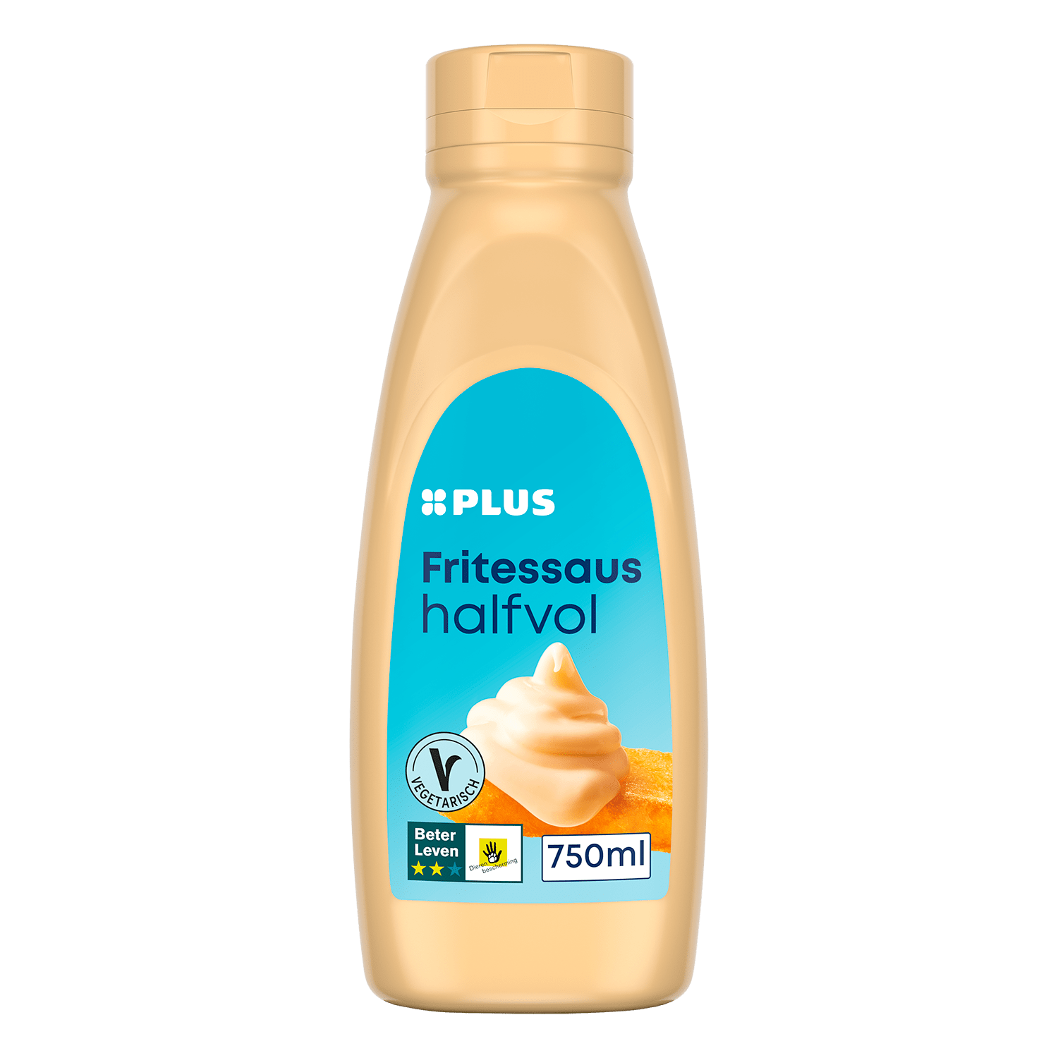 PLUS Snacksaus fritessaus halfvol Per Fles 750 ml