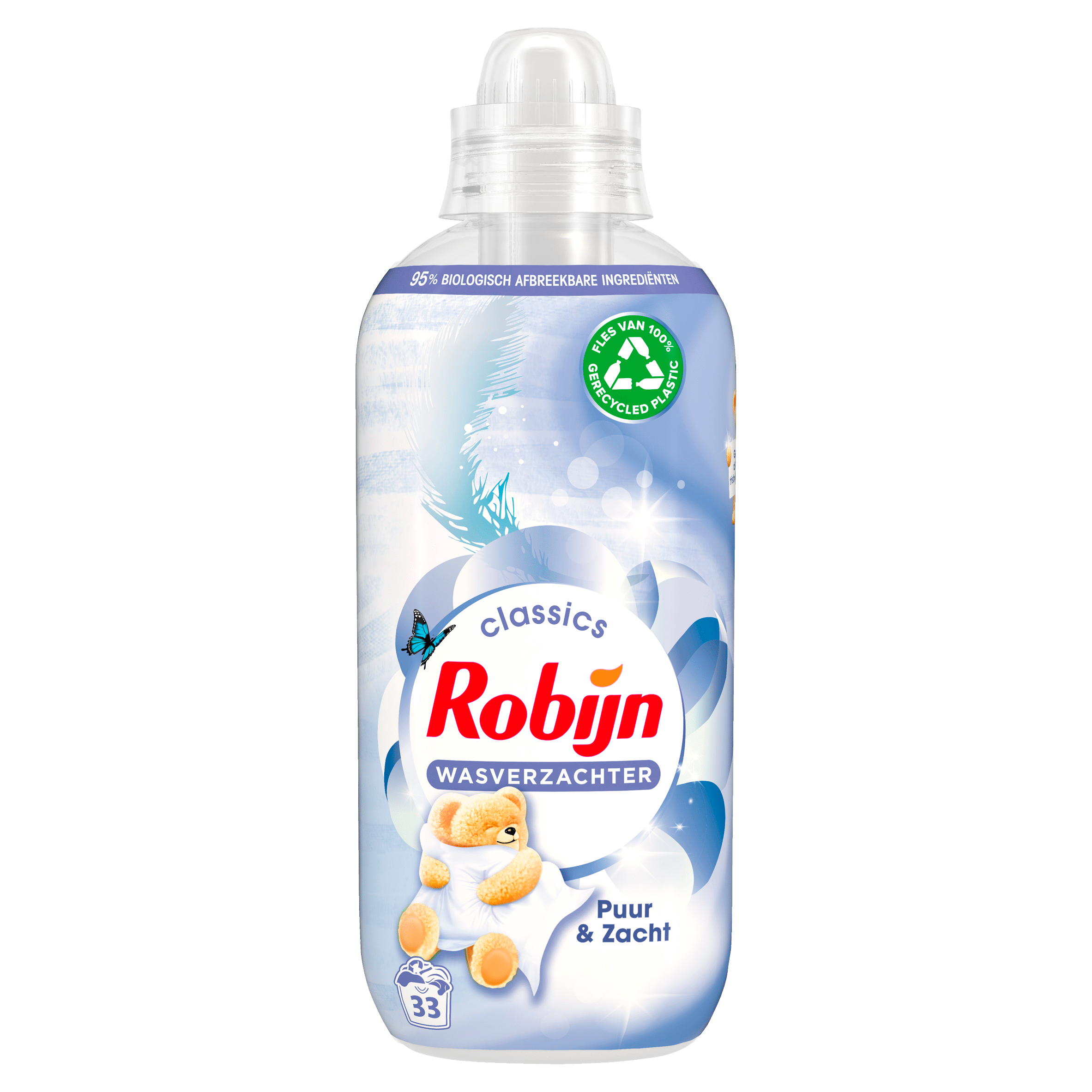 Robijn Wasverzachter puur & zacht Per Fles 825 ml