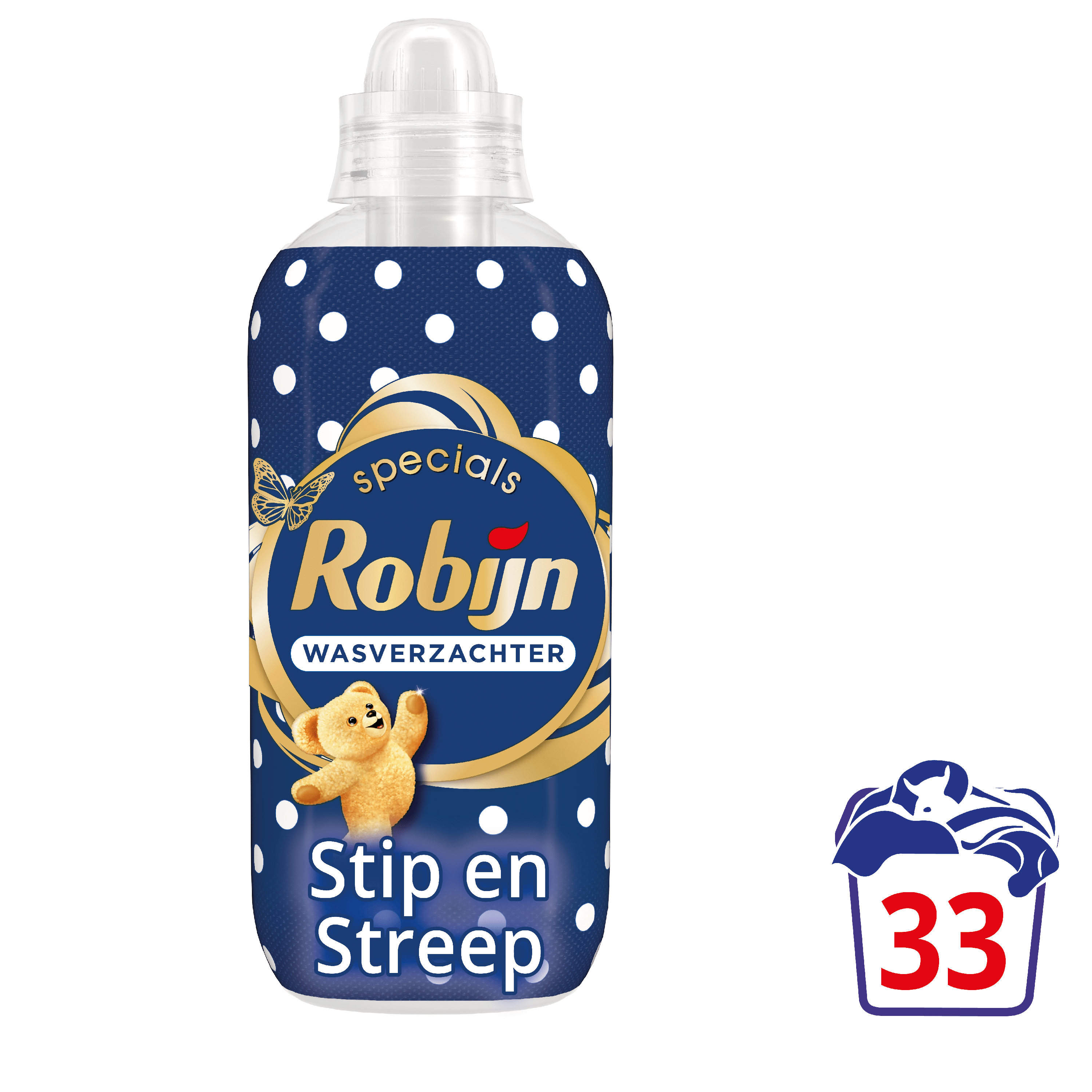 Robijn Wasverzachter stip&streep Per Fles 825 ml