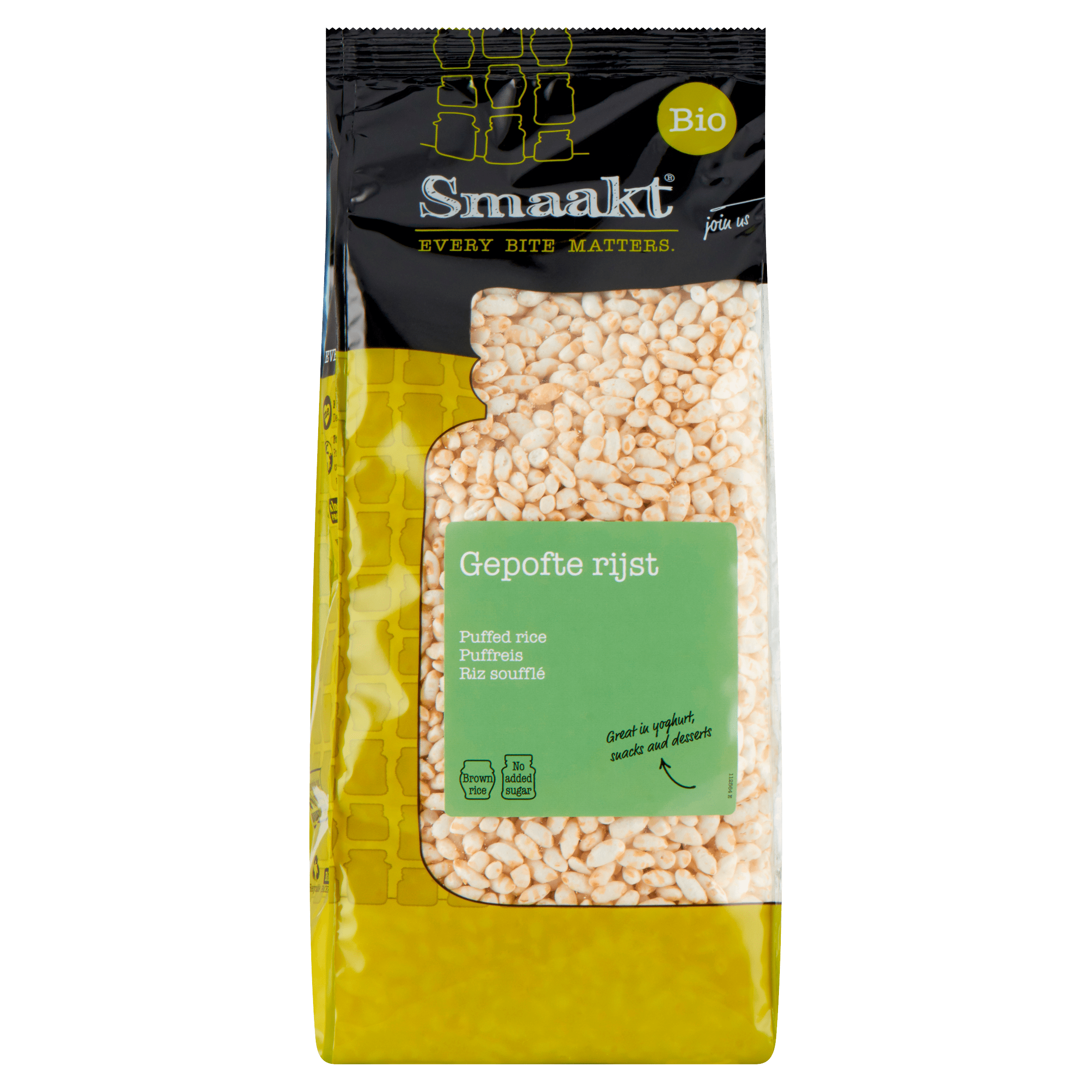 Smaakt Gepofte rijst bio Per Stazak 200 g