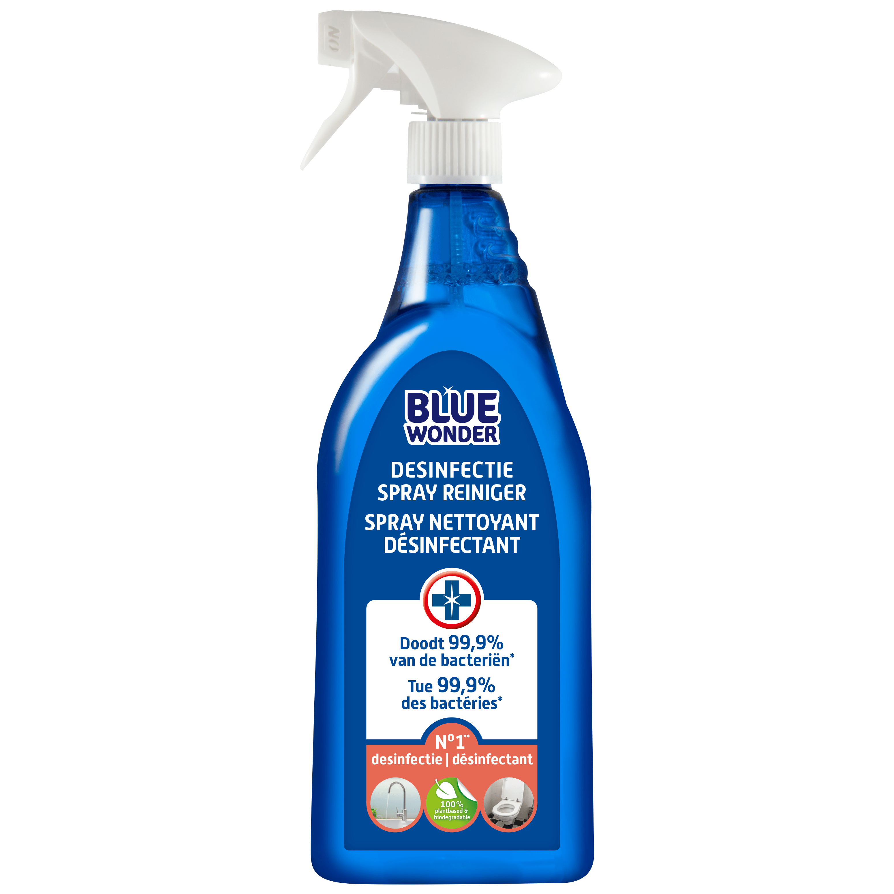 Blue Wonder Desinfectie reiniger spray Per Fles 750 ml - PLUS