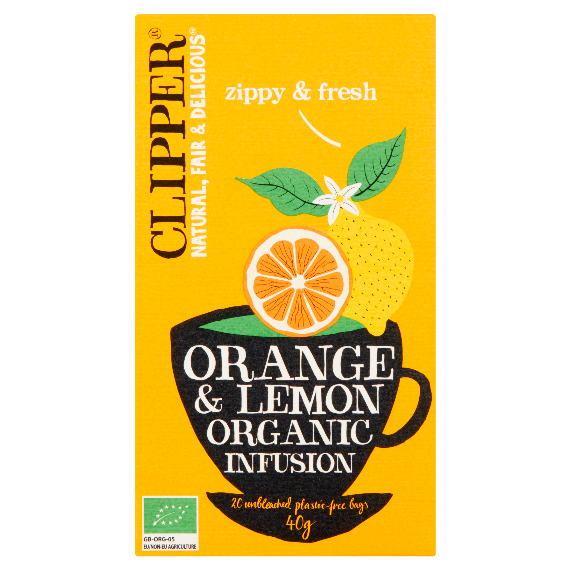 Clipper Orange lemon Per Doos 20 st