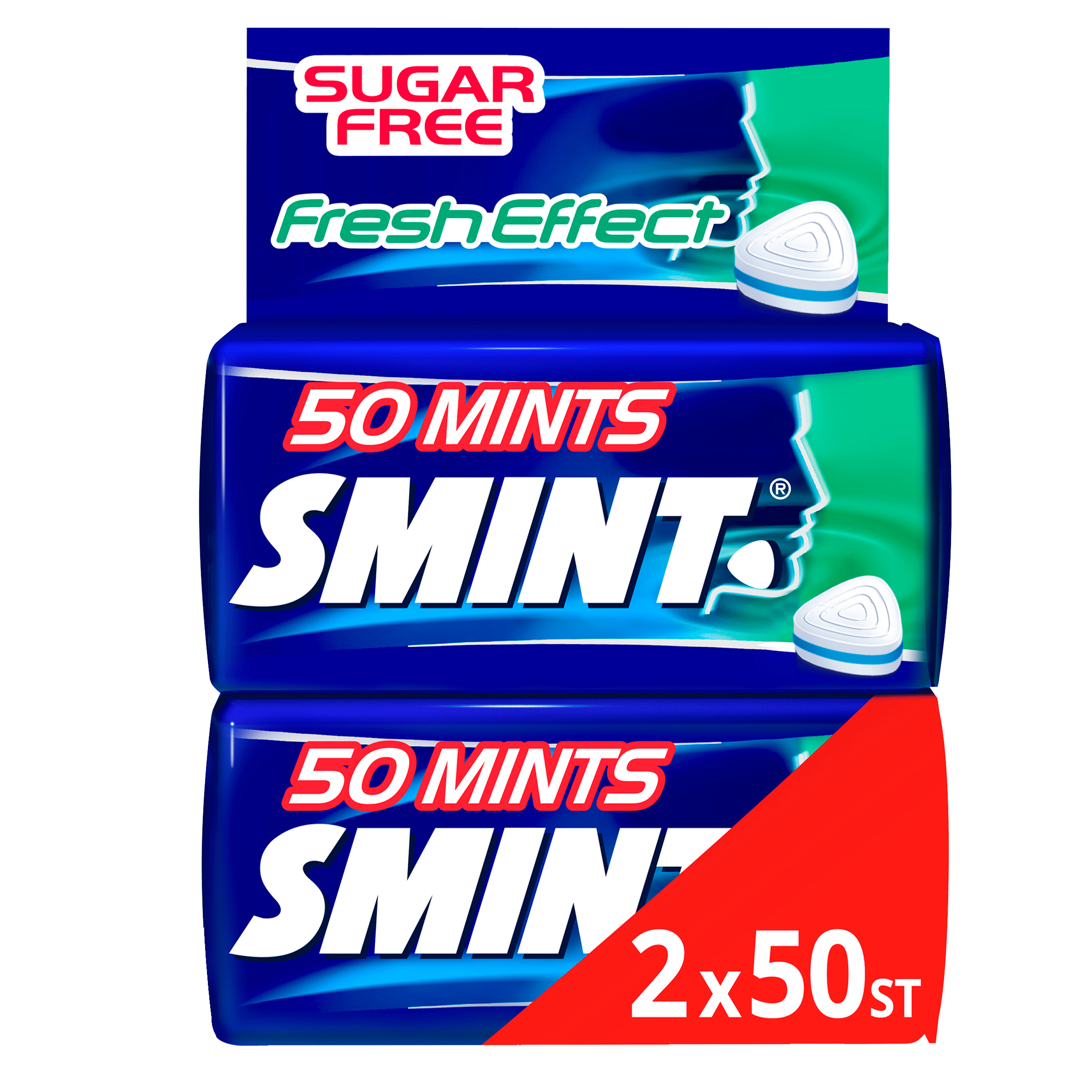 Smint XL Mints Fresh effect menthol 2-pack Per Pak 70 g