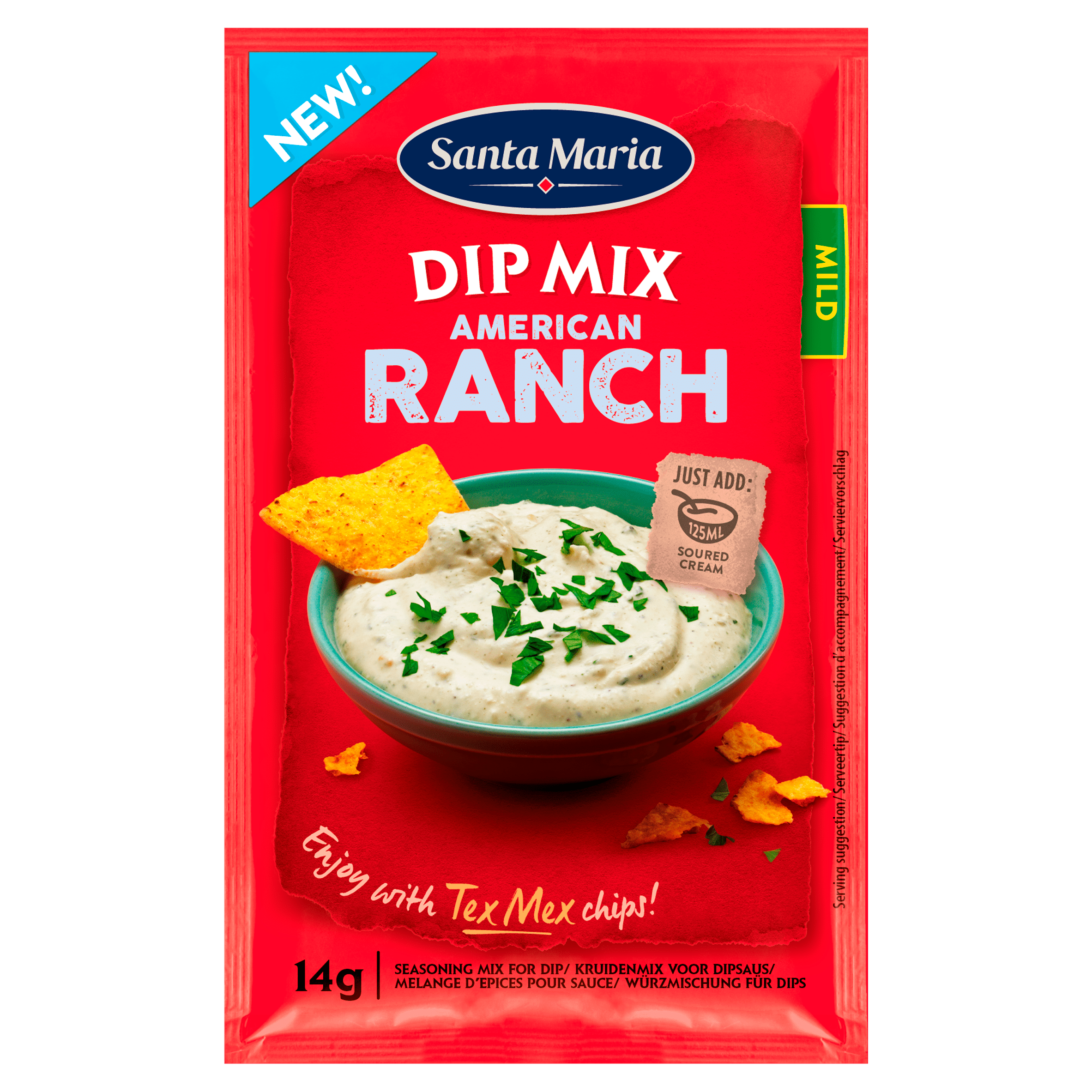 Santa maria Dip mix american ranch Per Zak 14 g