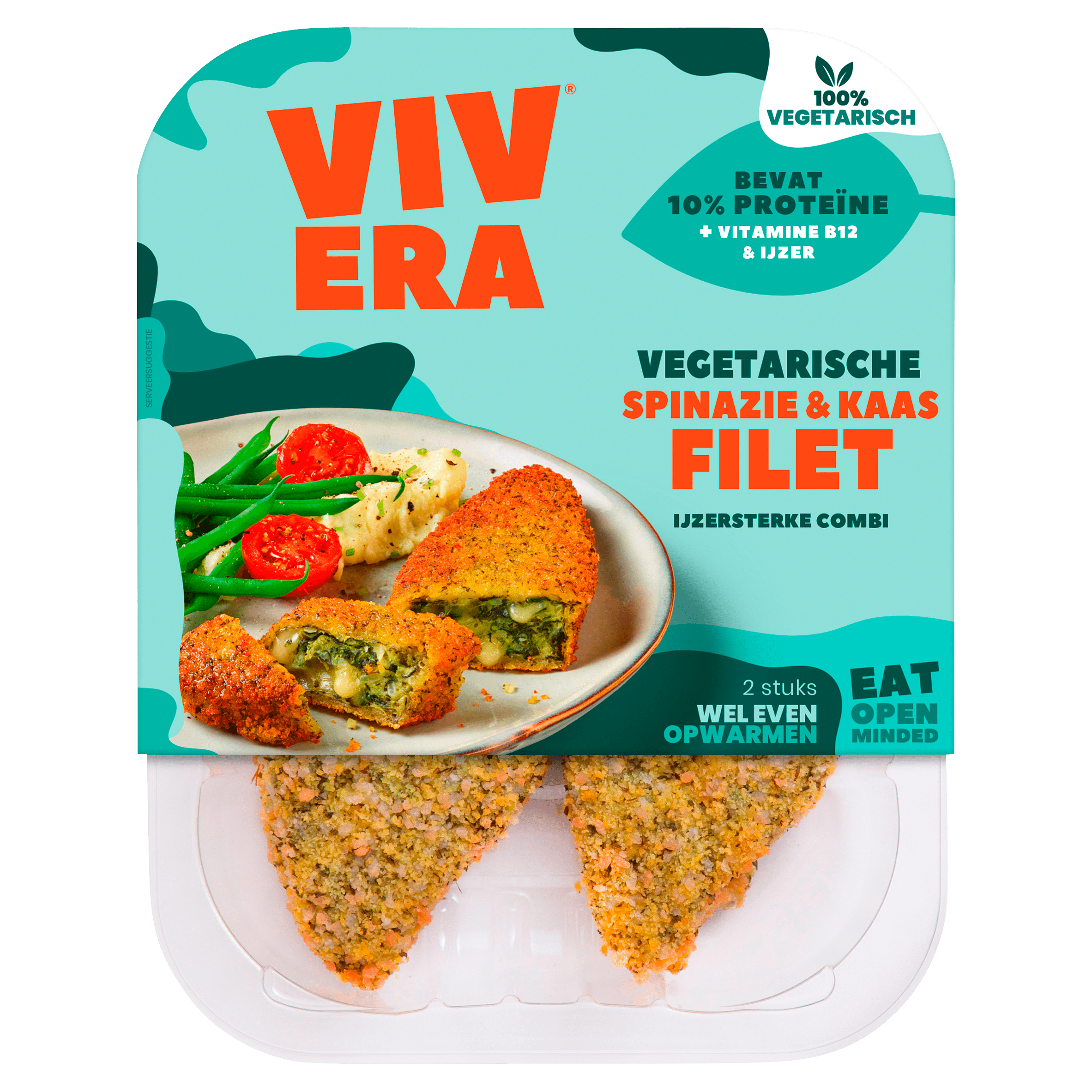 Vivera Filet spinazie & kaas Per Stuk 200 g