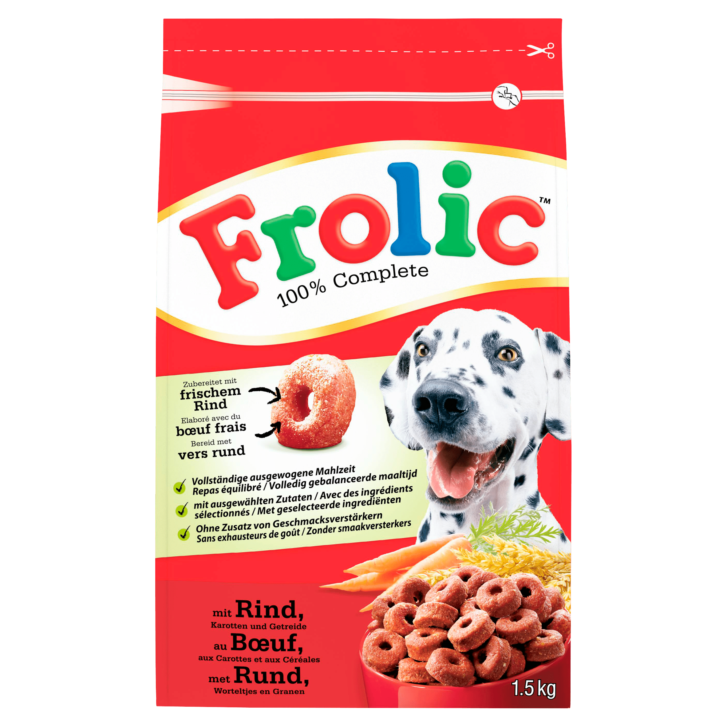 Frolic Rund, Worteltjes Hondenbrokken Per Pak 1500 g