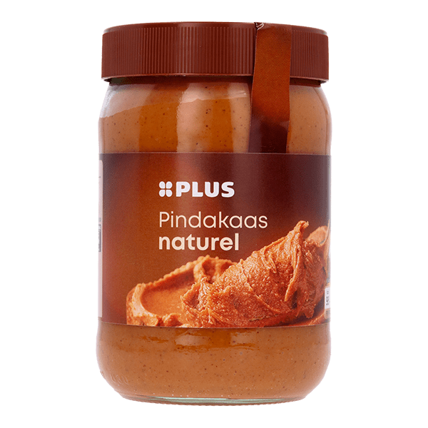PLUS Pindakaas naturel Per Pot 600 g