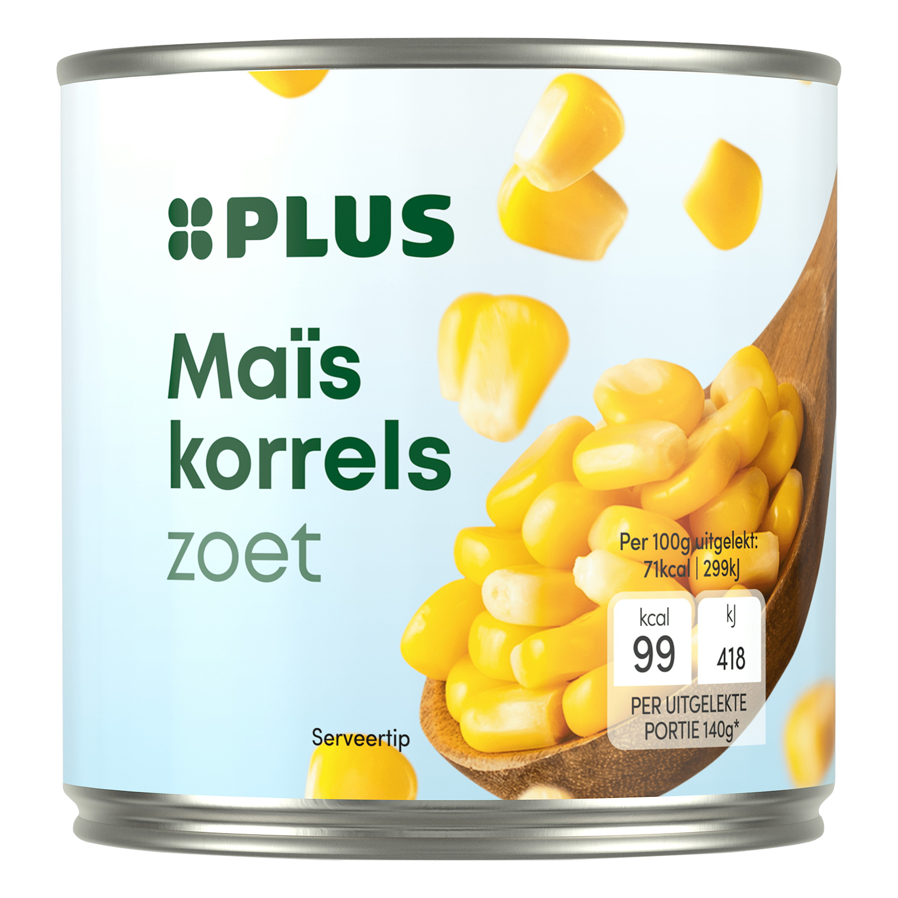 PLUS Maïs korrels zoet Per Blik 340 g
