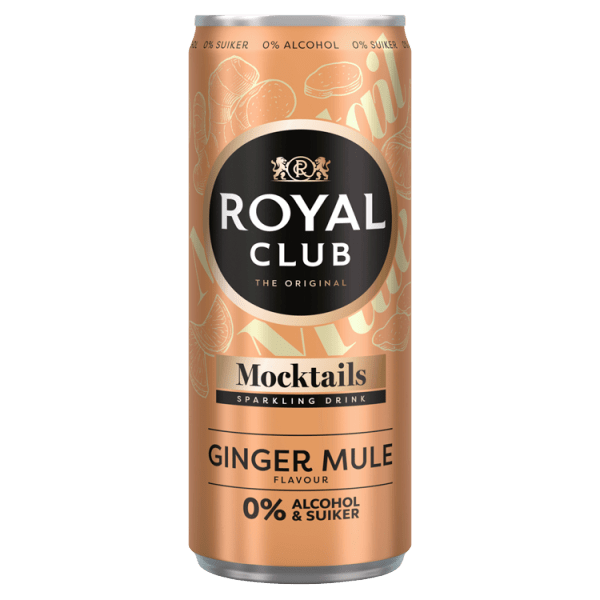 Royal Club Mocktails ginger mule 0% Per Blik 250 ml
