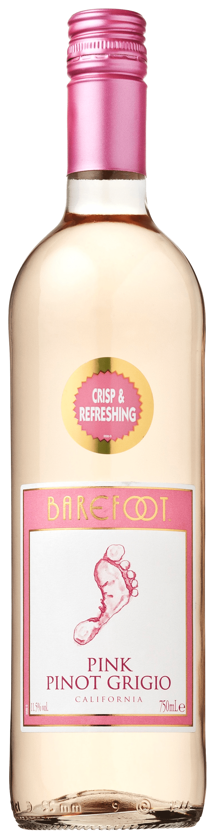Barefoot Pink Pinot Grigio Per Fles 750 ml