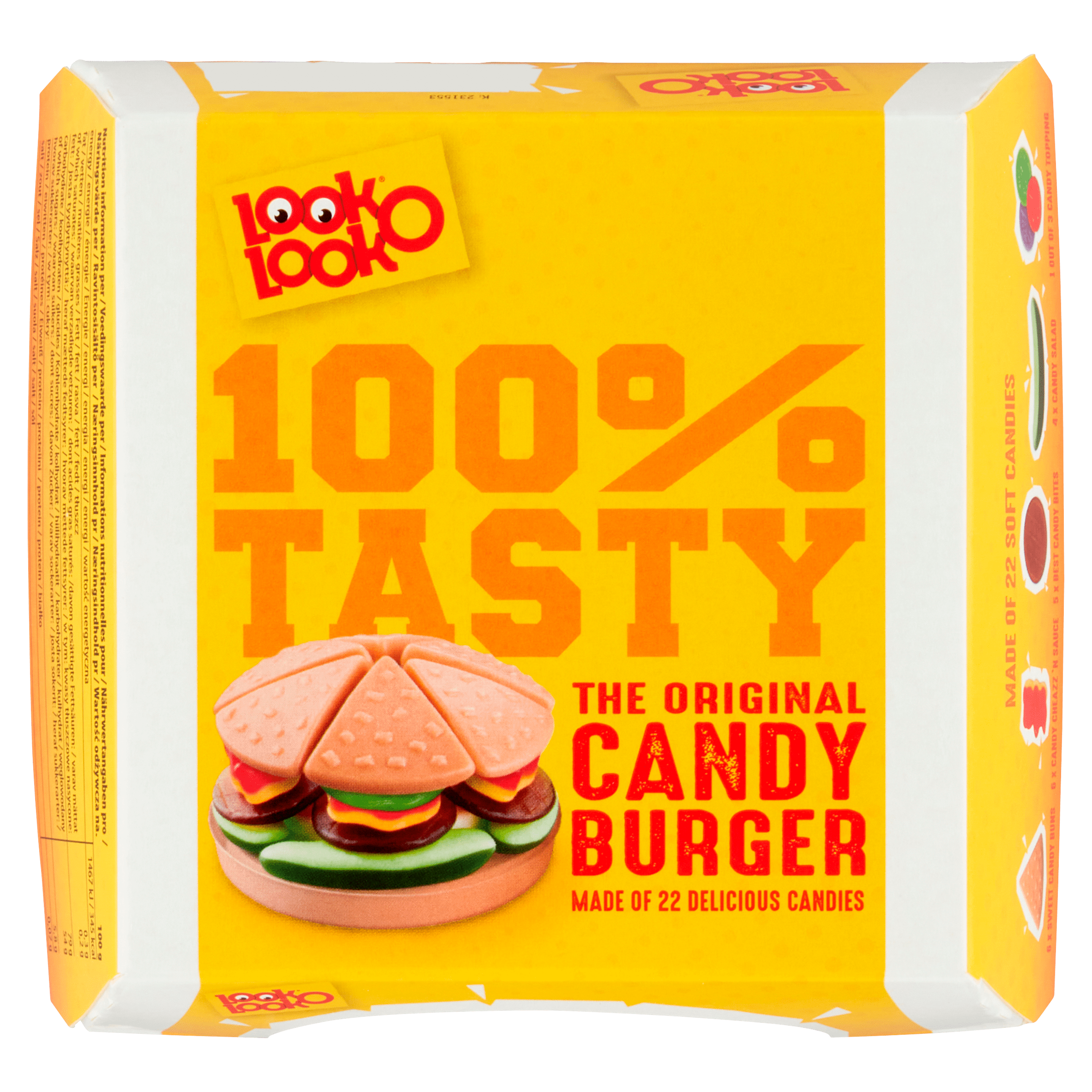 Look o Look Mini candy burger Per Doos 130 g