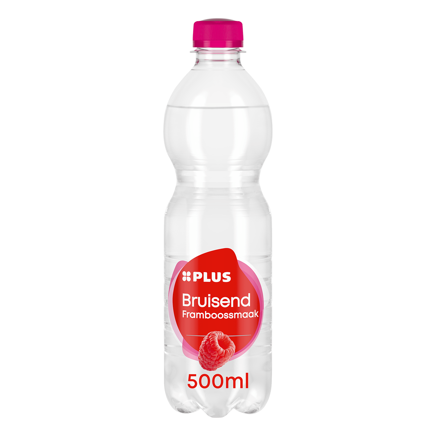 PLUS Bruisend water framboos Per Fles 500 ml