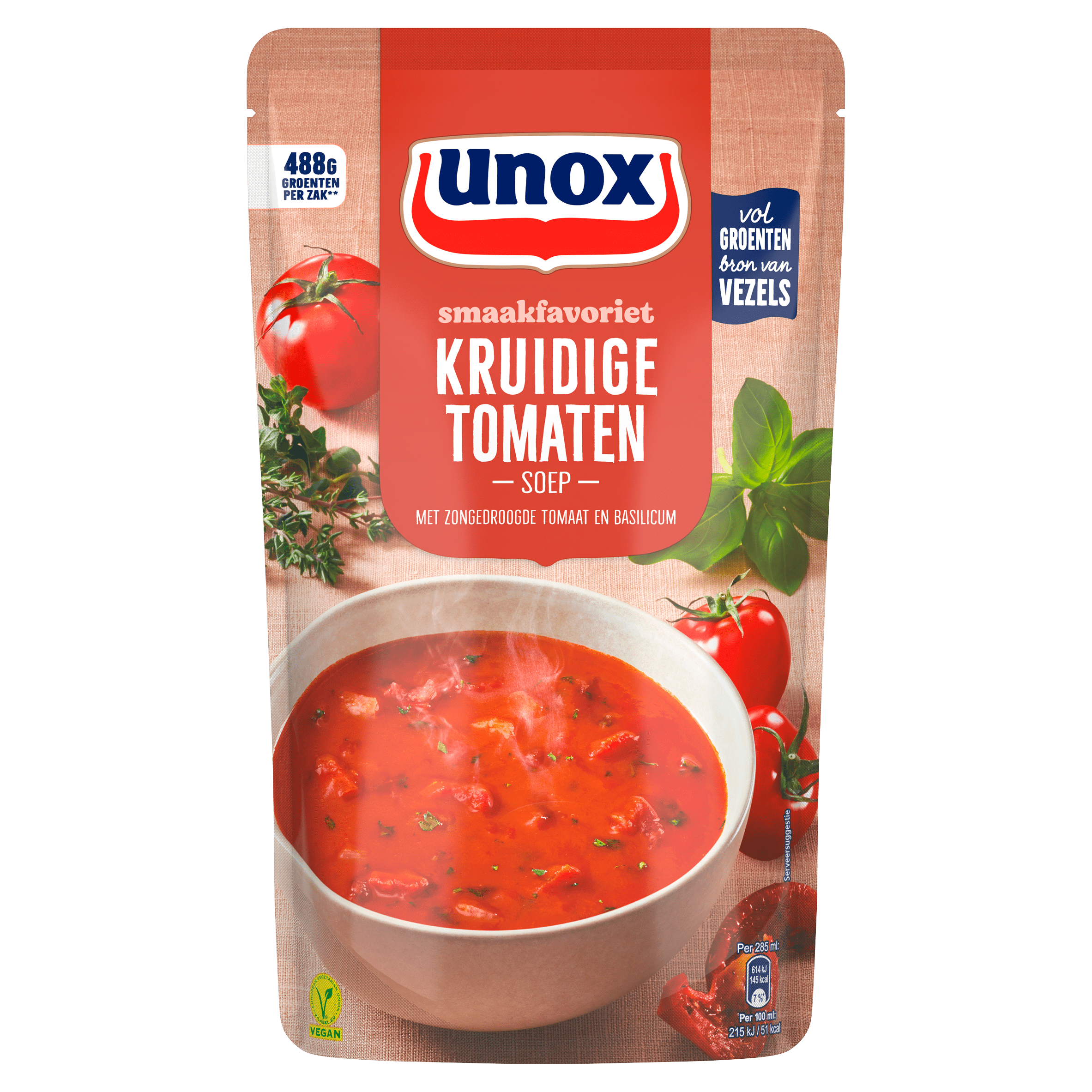 Unox Soep in zak kruidige tomatensoep Per Stazak 570 ml