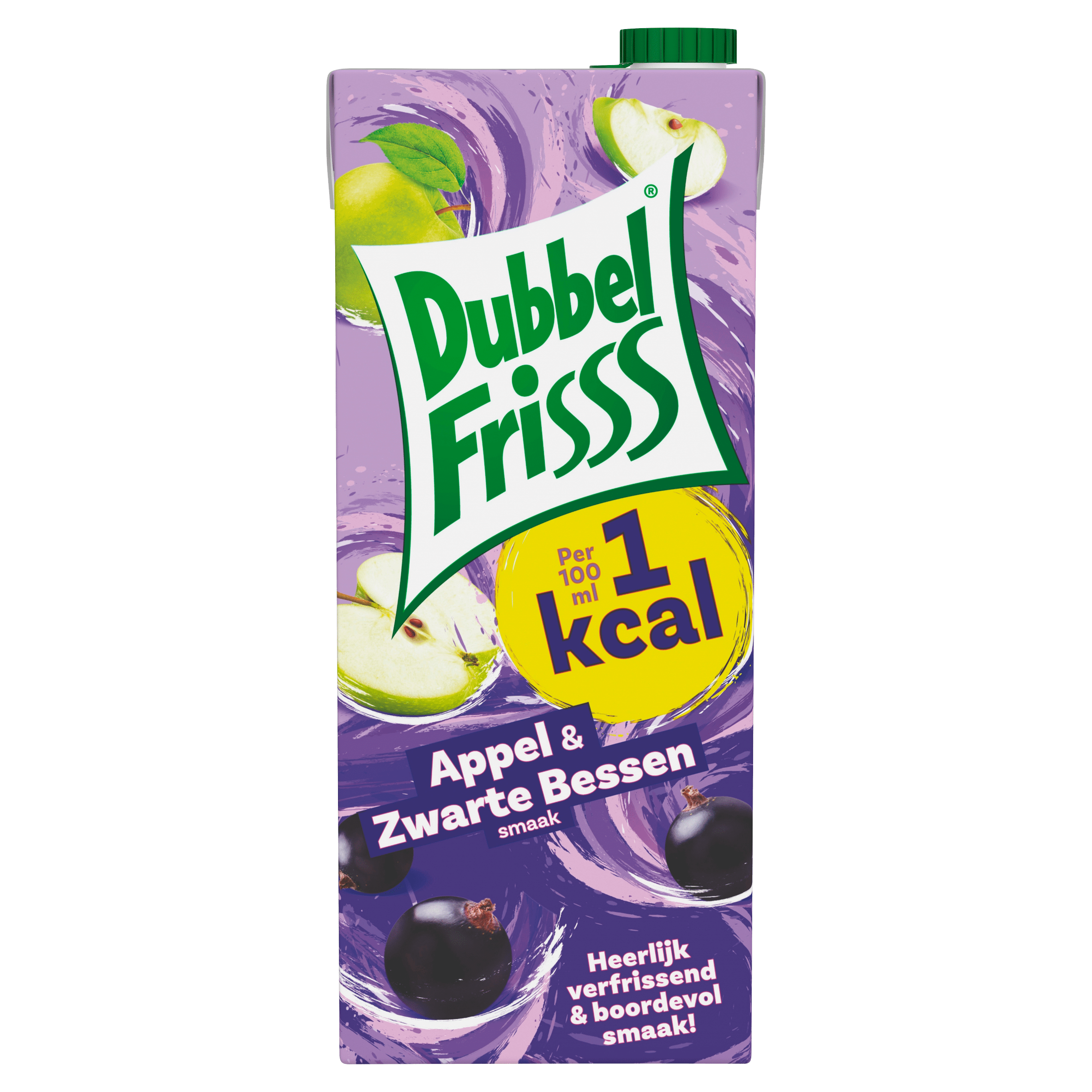 Dubbelfrisss 1kcal Appel & zwarte bes Per Pak 1500 ml