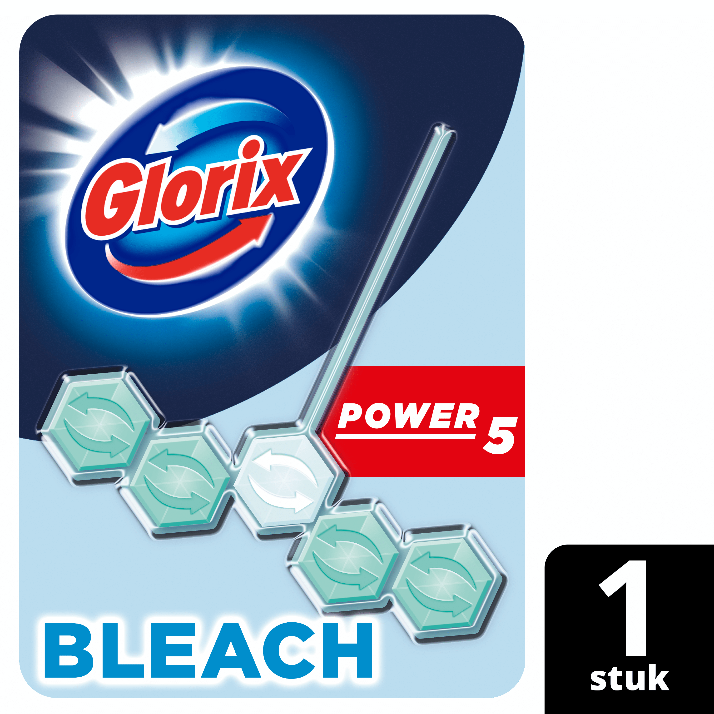 Glorix Power 5 Wc Blok Bleek Per Pak 1 st