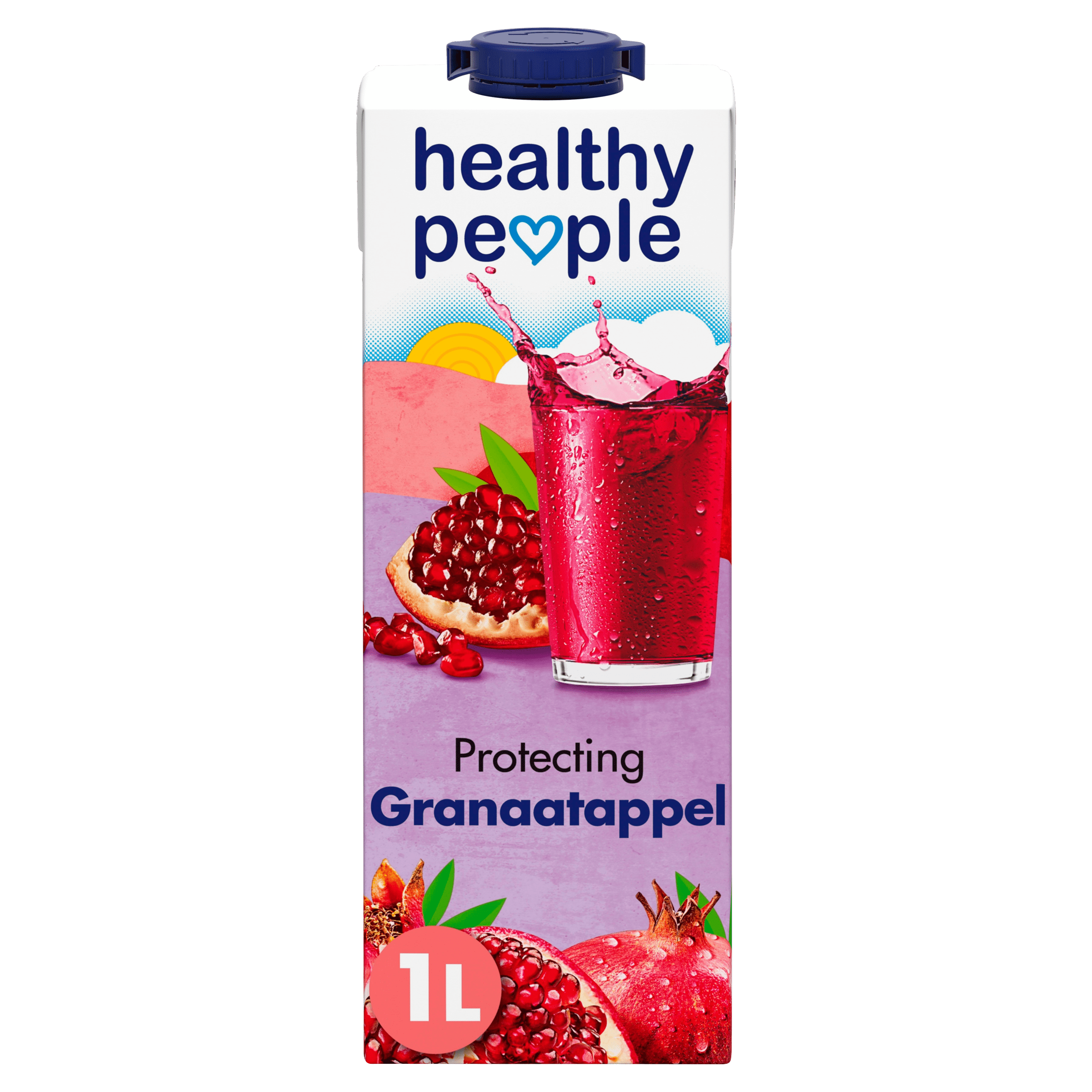 Healthy People Granaatappel sap Per Pak 1000 ml