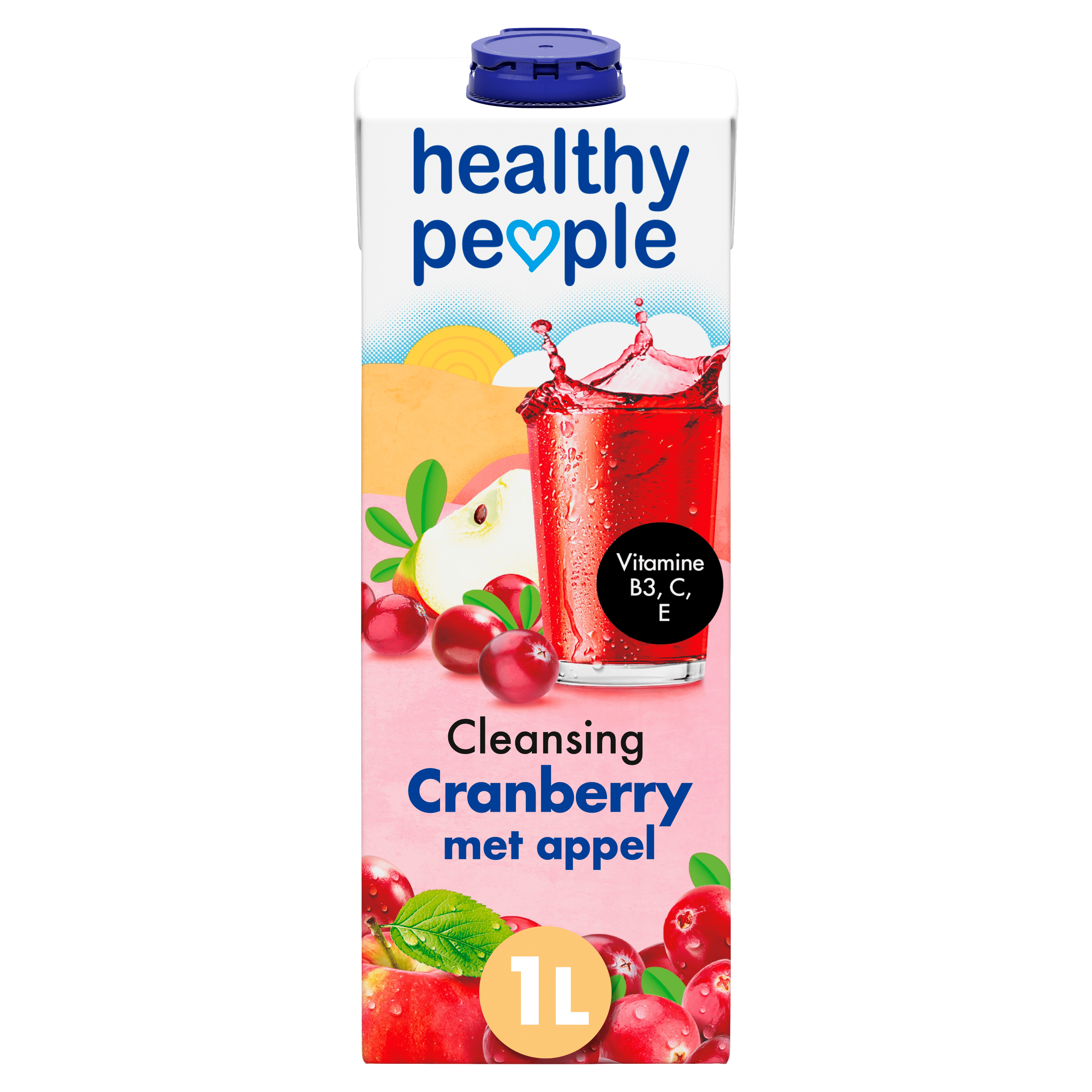 Healthy People Cranberry sap Per Pak 1000 ml