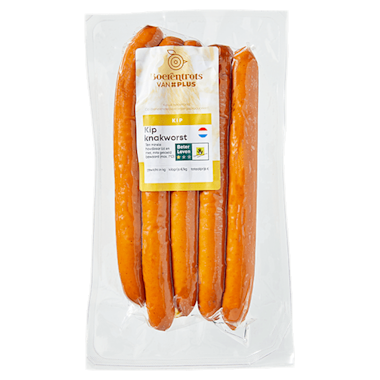 PLUS Boerentrots Knakworst kip Per Wikkel 200 g