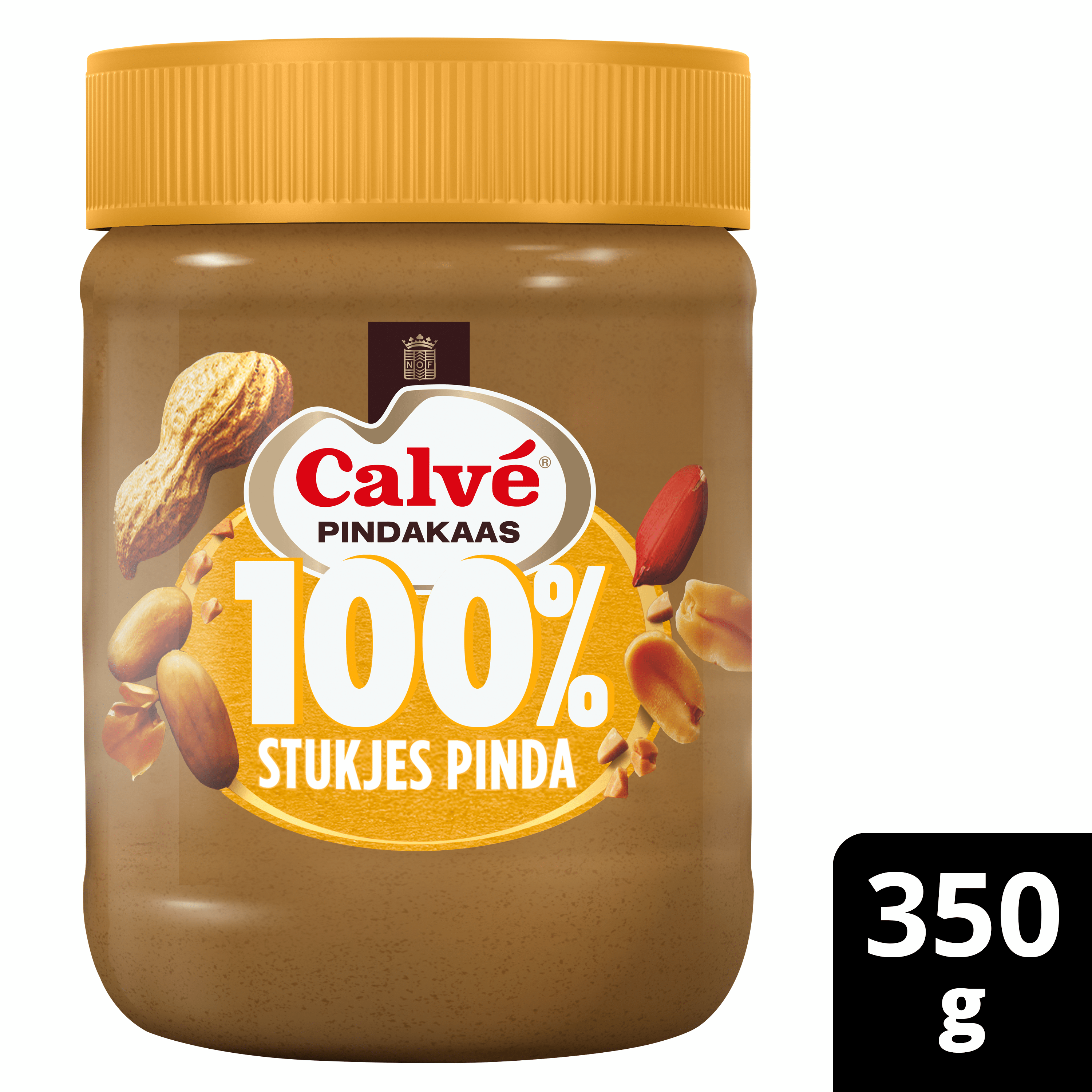 Calvé Pindakaas grof gemalen pinda's Per Pot 350 g