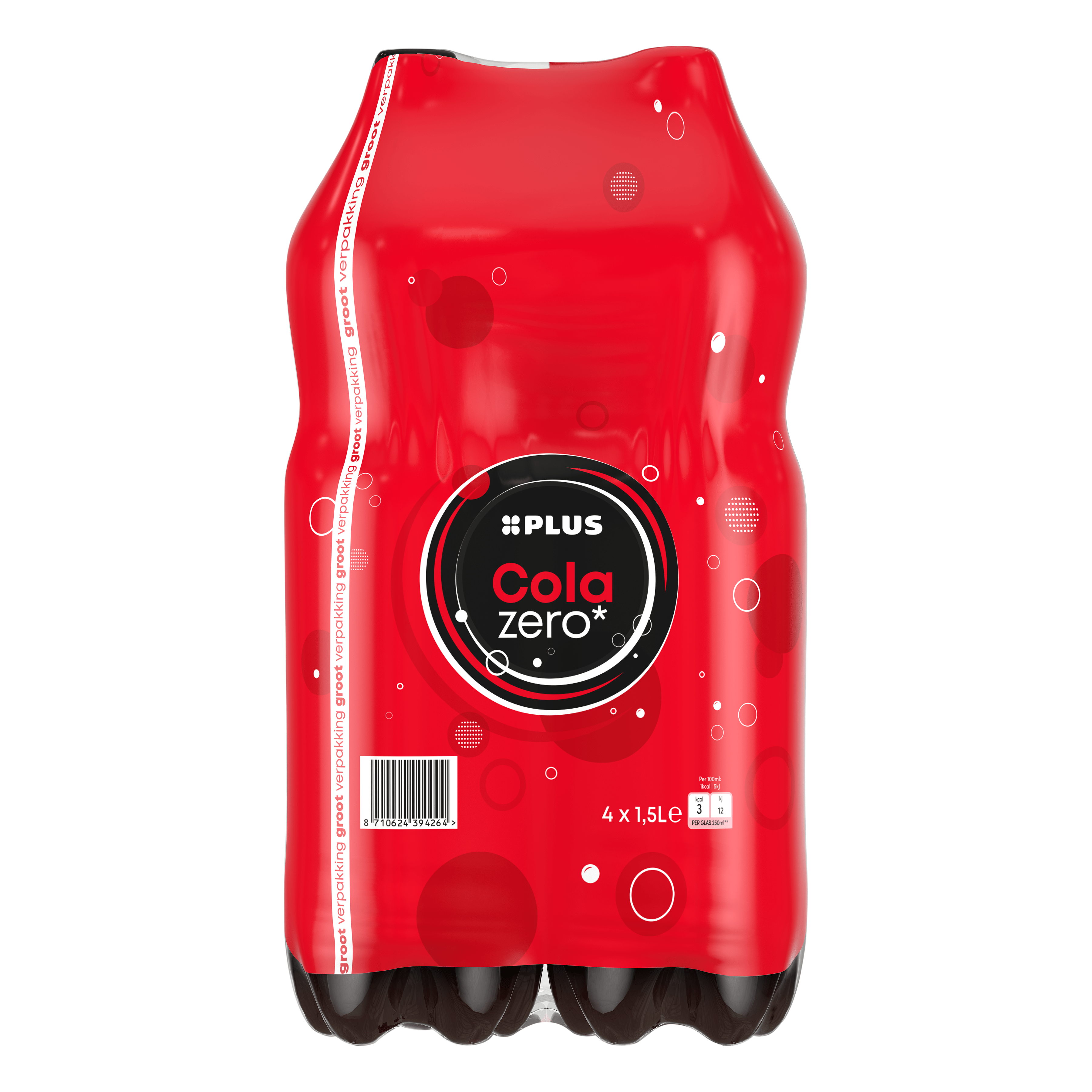 PLUS Cola zero 4-pack Per Set 6000 ml