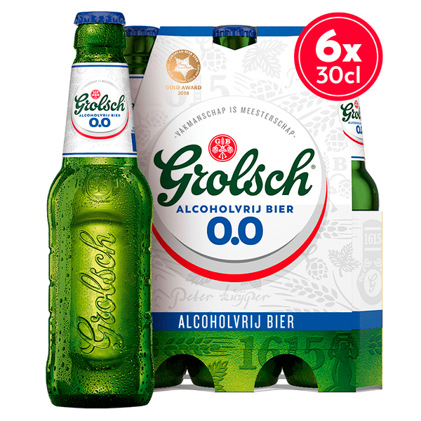 Grolsch Premium pilsner bier fles 0.0 Per Fles 1800 ml