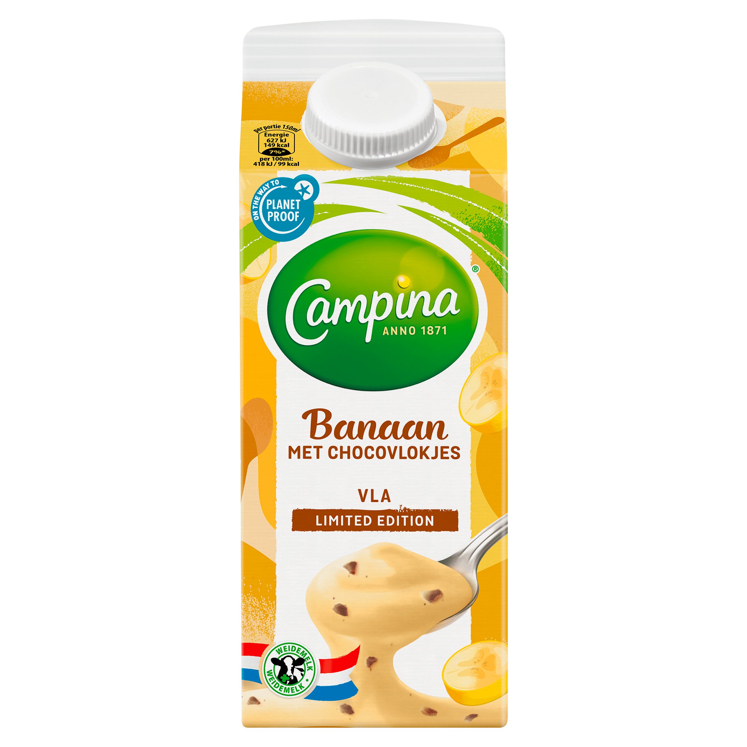 Campina Limited edition 2 - banaan chocovlok Per Pak 750 ml