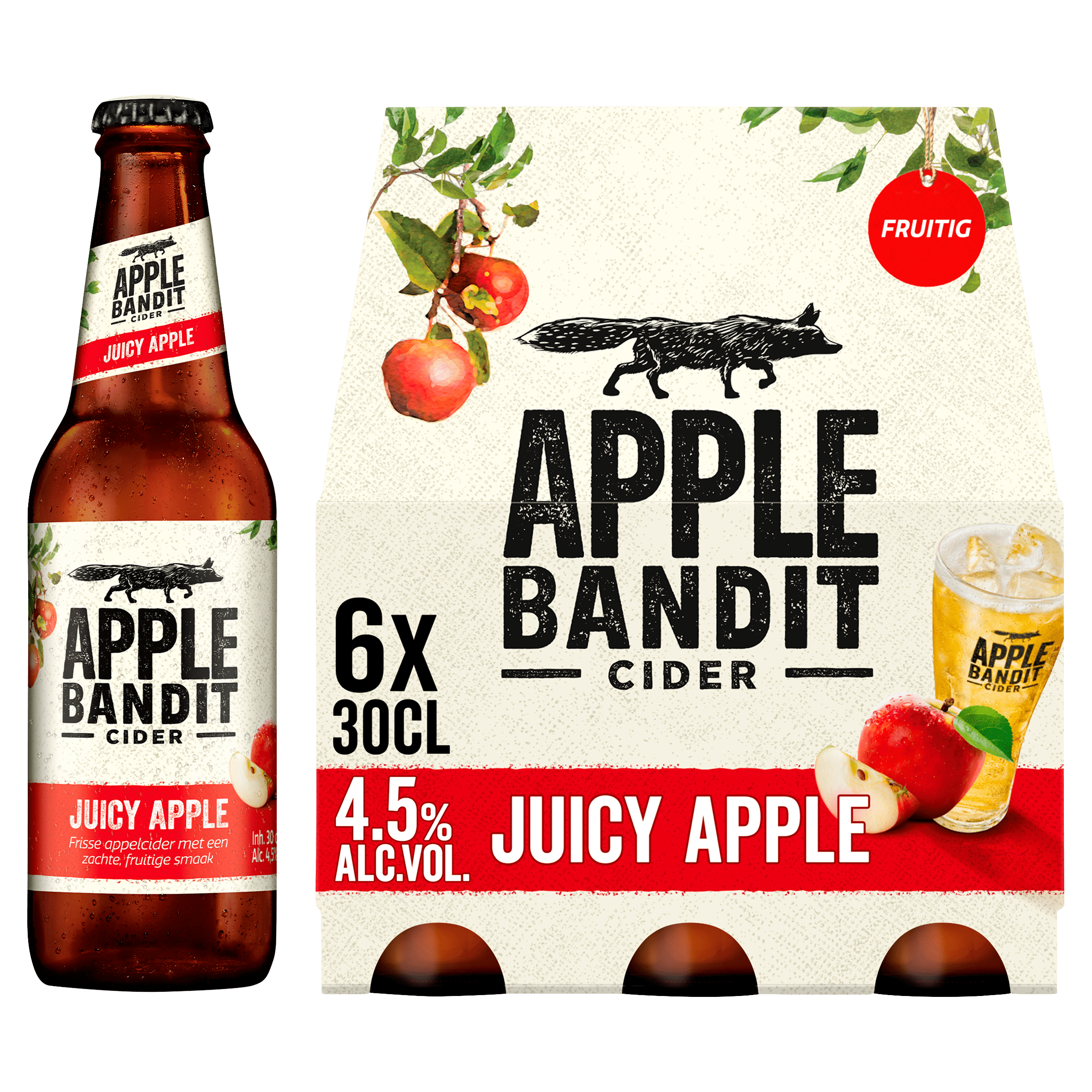 Apple Bandit Cider juicy apple fles Per Set 1800 ml