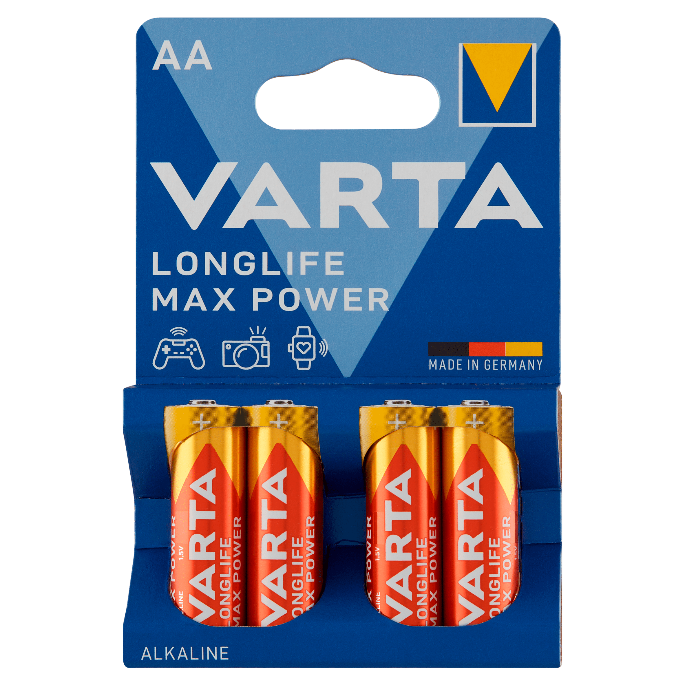 Varta Alkaline longlife max power AA Per Pak 4 st