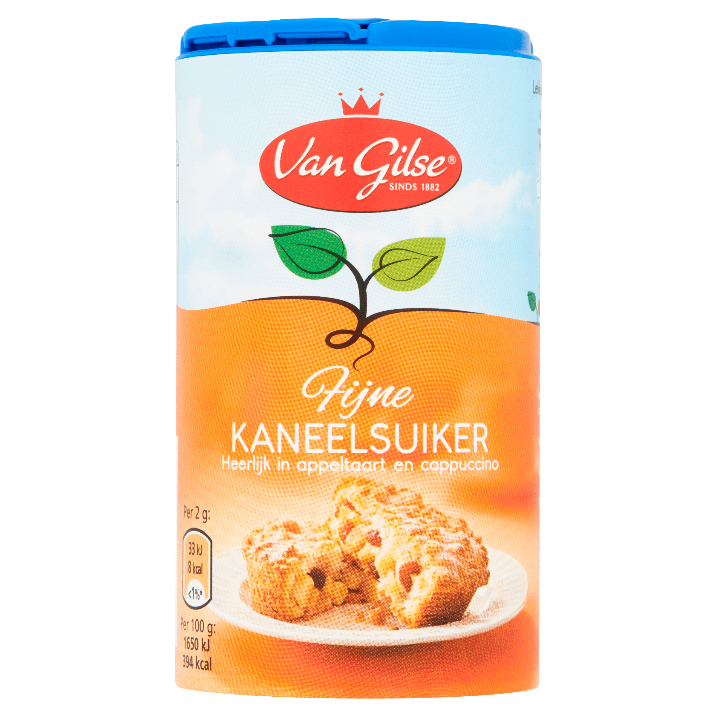 Van Gilse Fijne kaneelsuiker Per Koker 200 g
