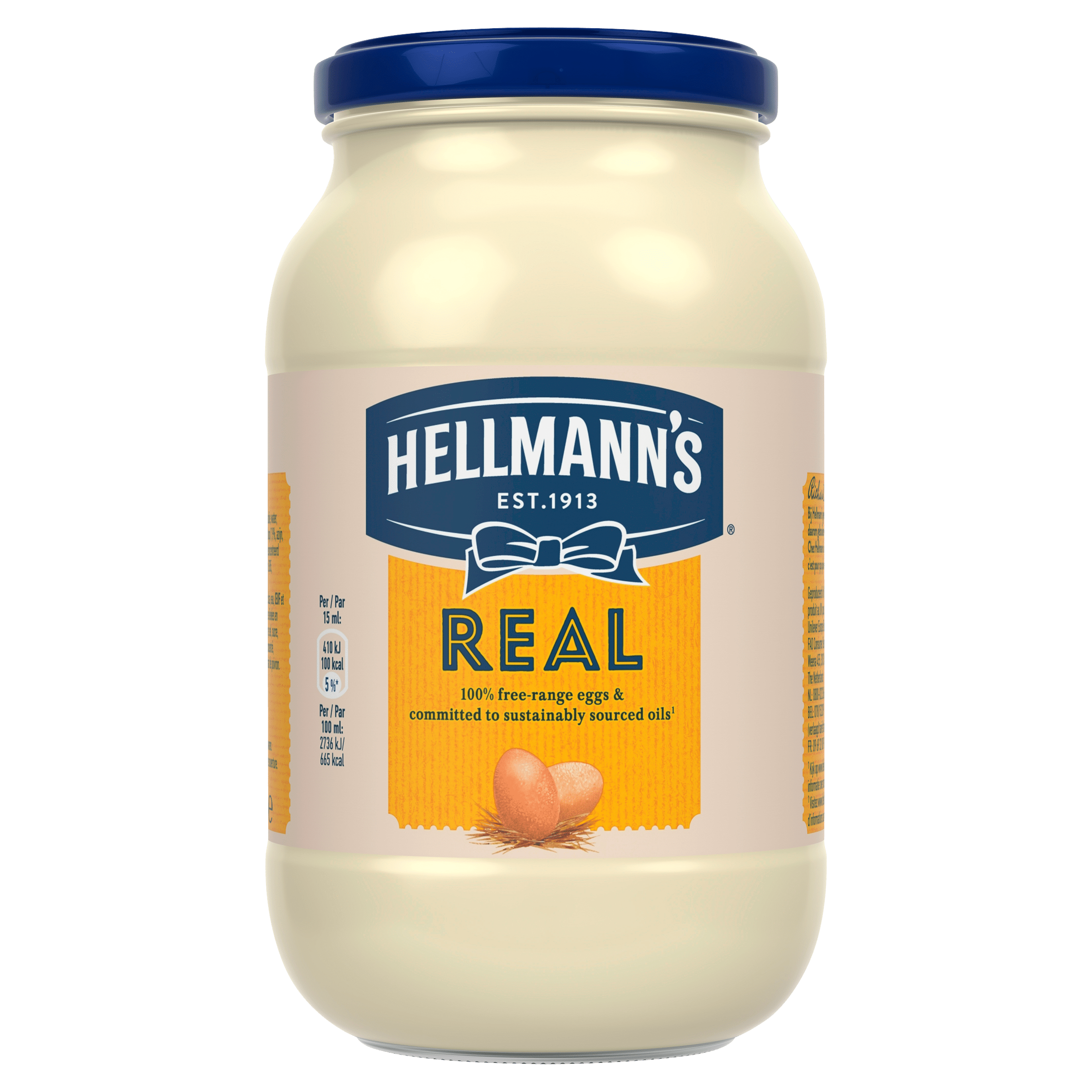 Hellmann's Real Mayo Per Pot 650 ml
