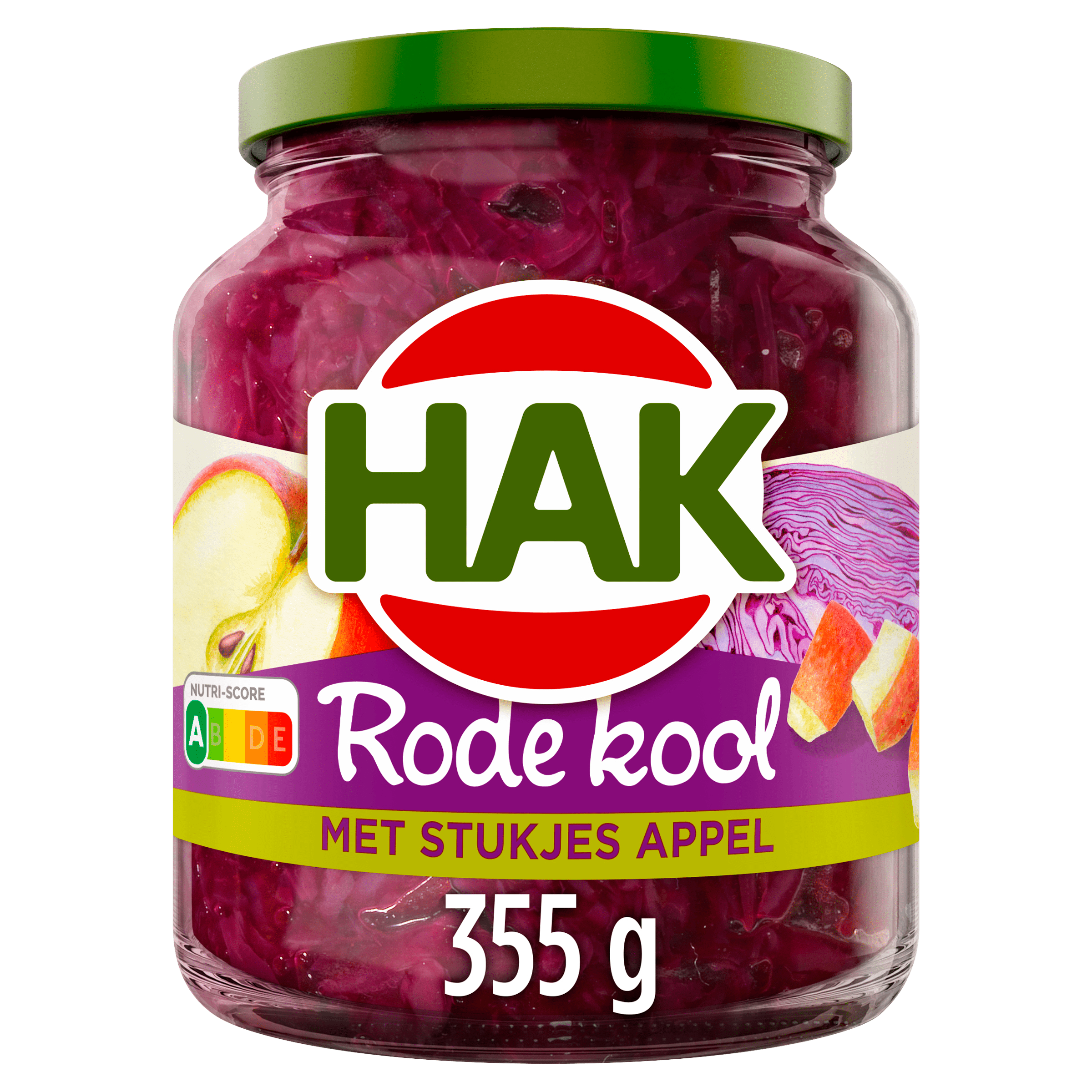 Hak Rode kool met stukjes appel Per Pot 355 g