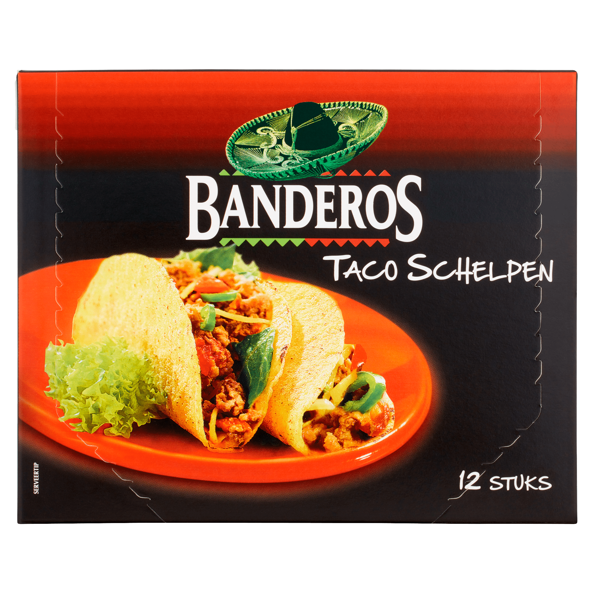 Banderos Tacoschelpen Per Doos 12 st
