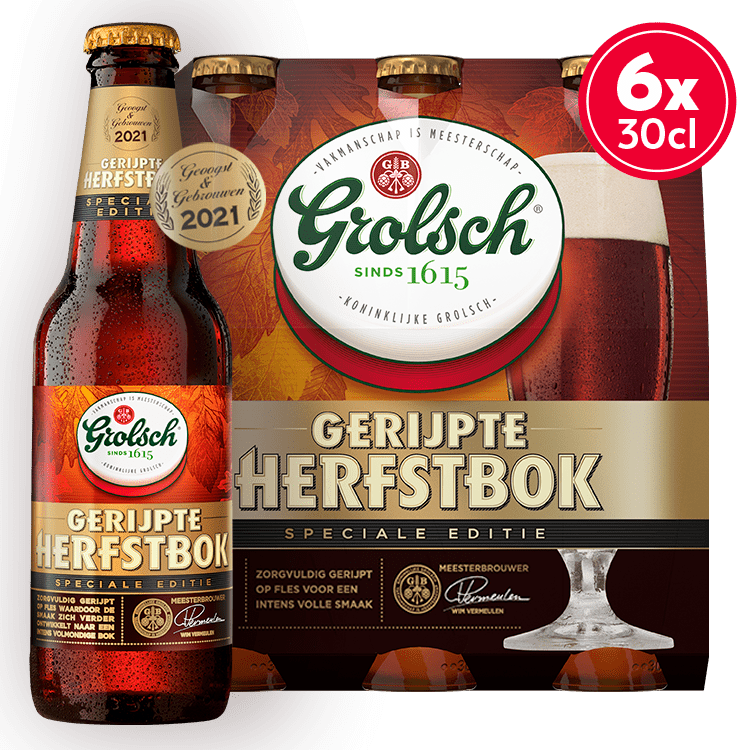 Grolsch Gerijpte herfstbok fles Per Set 1800 ml