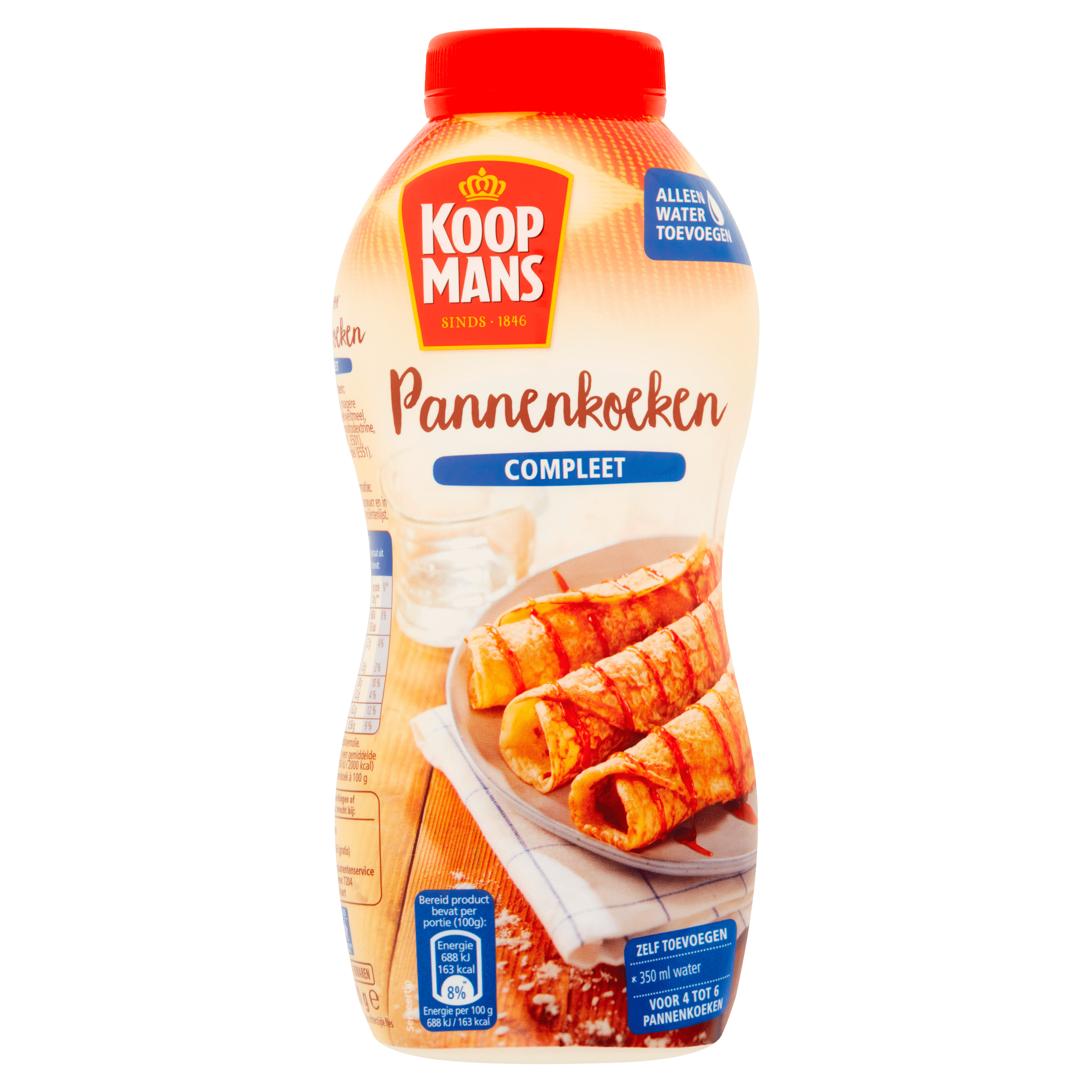 Koopmans Pannenkoekenmix compleet schudfles Per Flacon 210 g