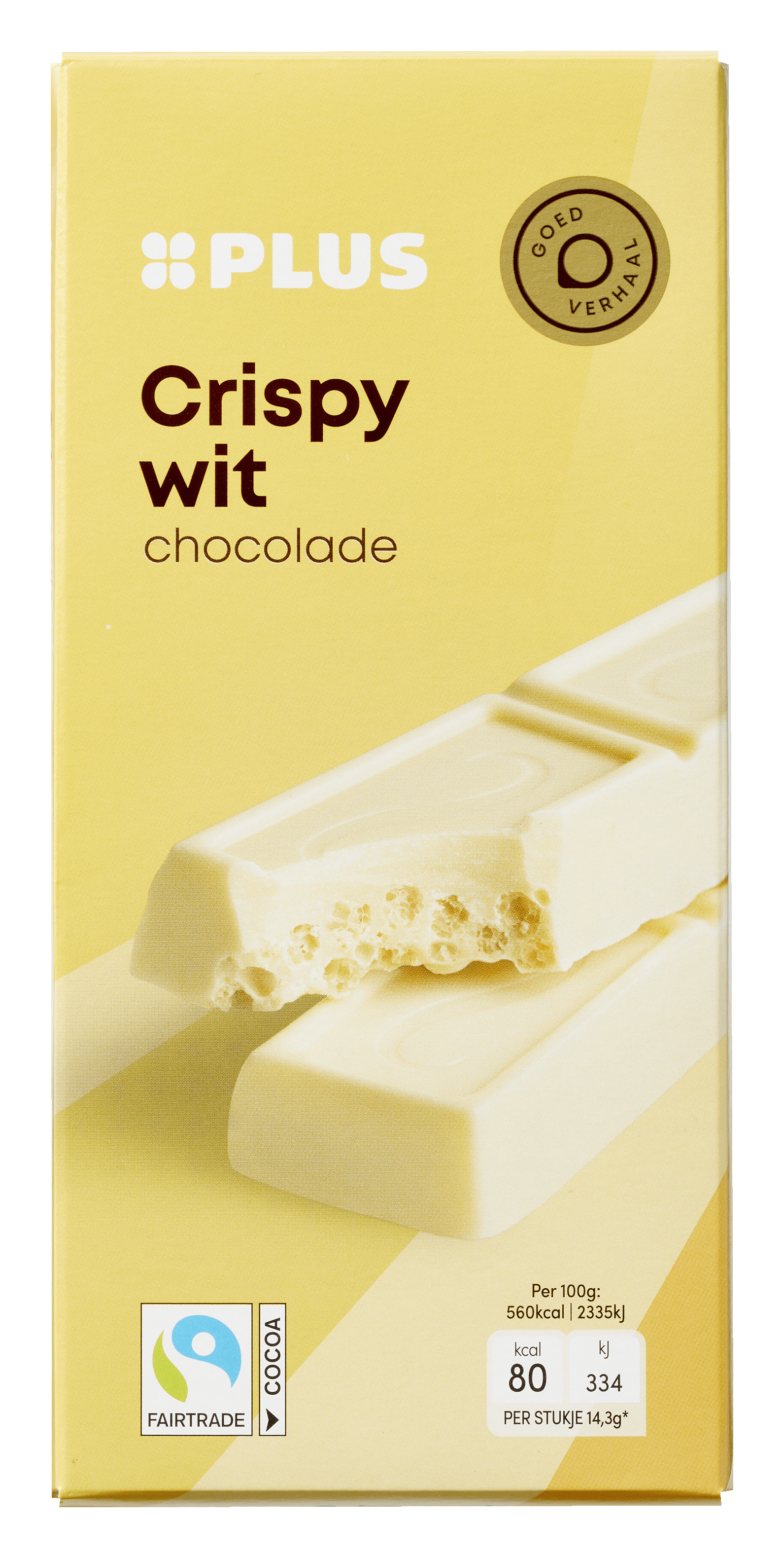 PLUS Tablet wit ricecrisp Fairtrade Per Doos 200 g