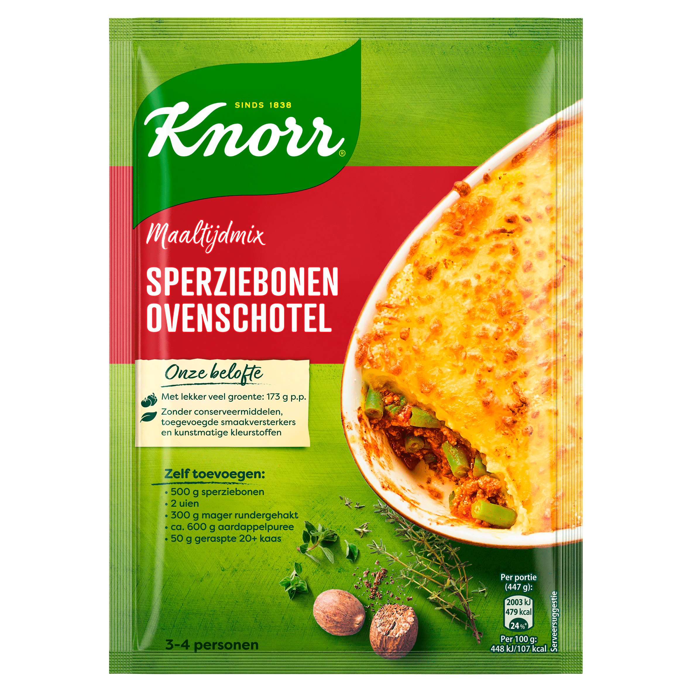 Knorr Maaltijdmix Ovenschotel Sperziebonen Per Zak 53 g