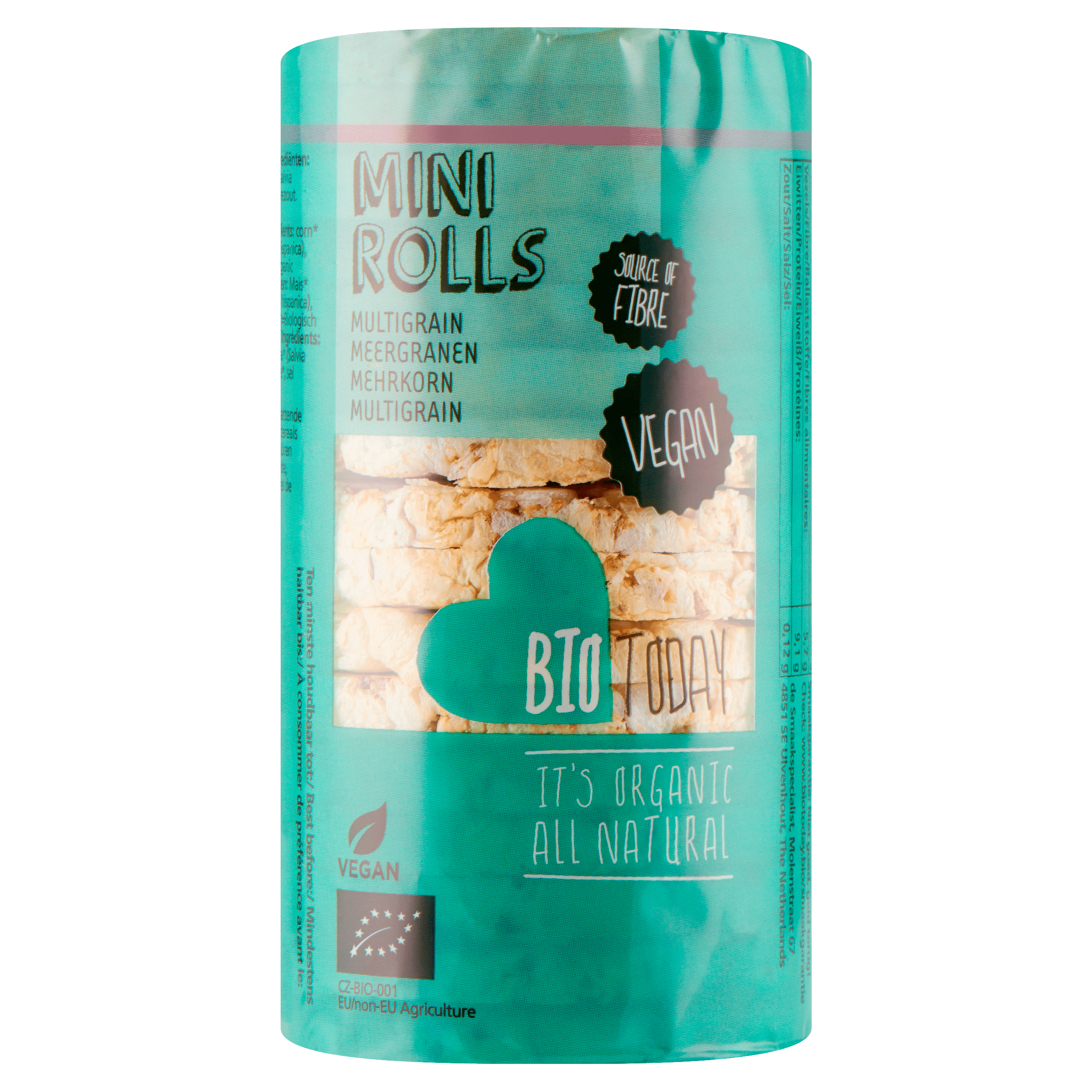 BioToday Minirolls multigrain bio Per Rol 44 g