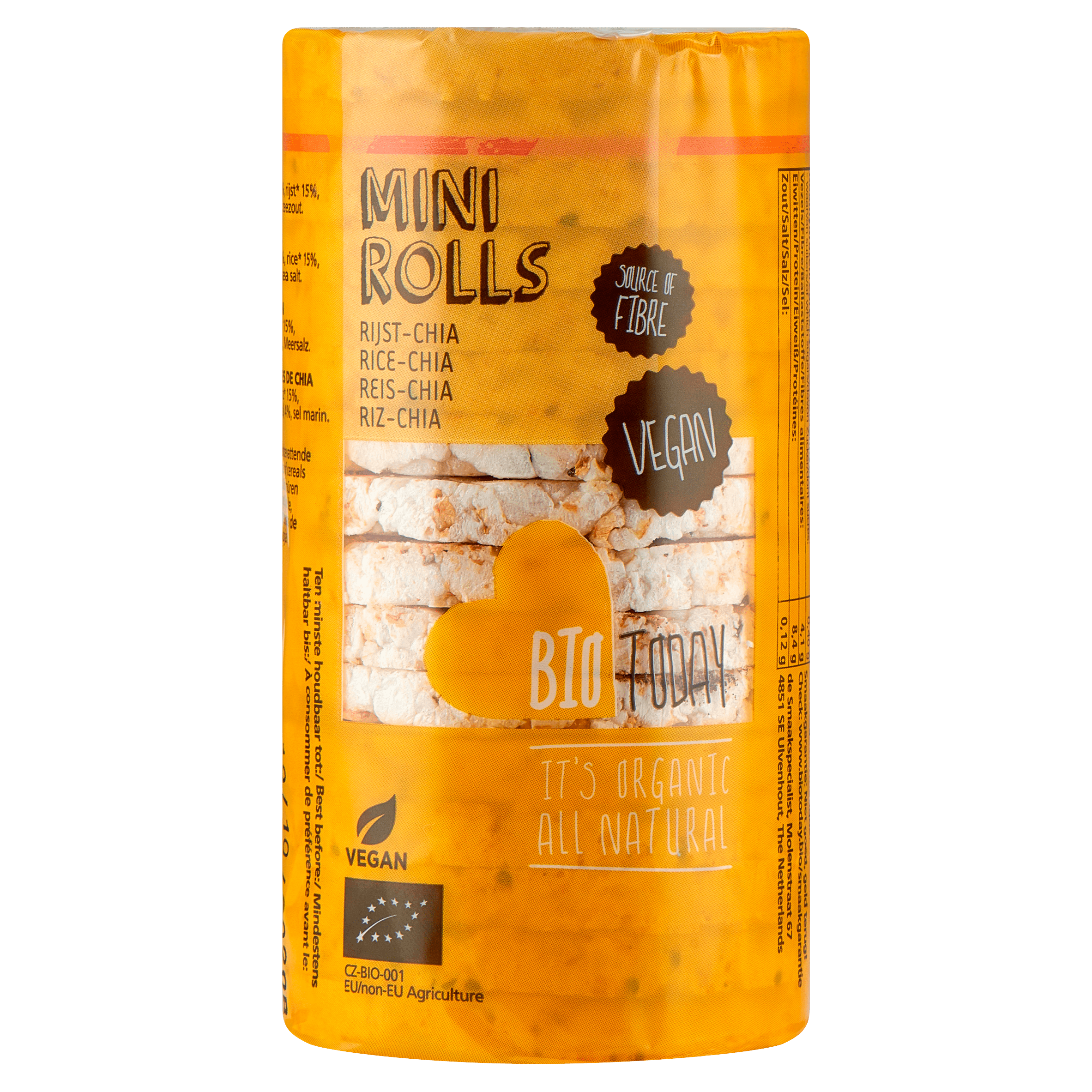 BioToday Minirolls rice-chia bio Per Rol 44 g