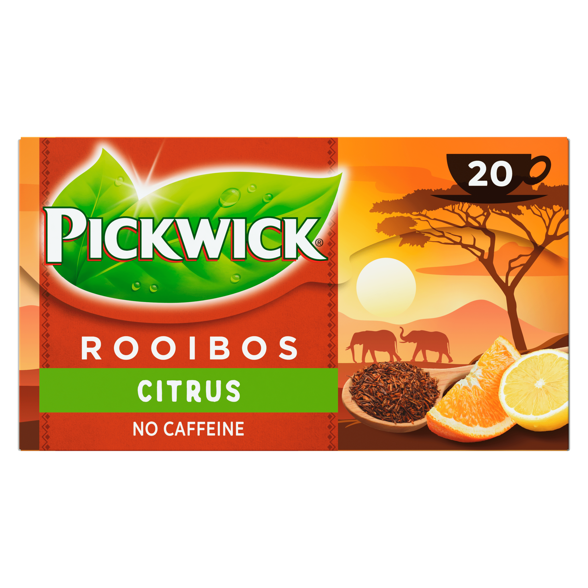 Pickwick Citrus rooibos thee Per Doos 20 st