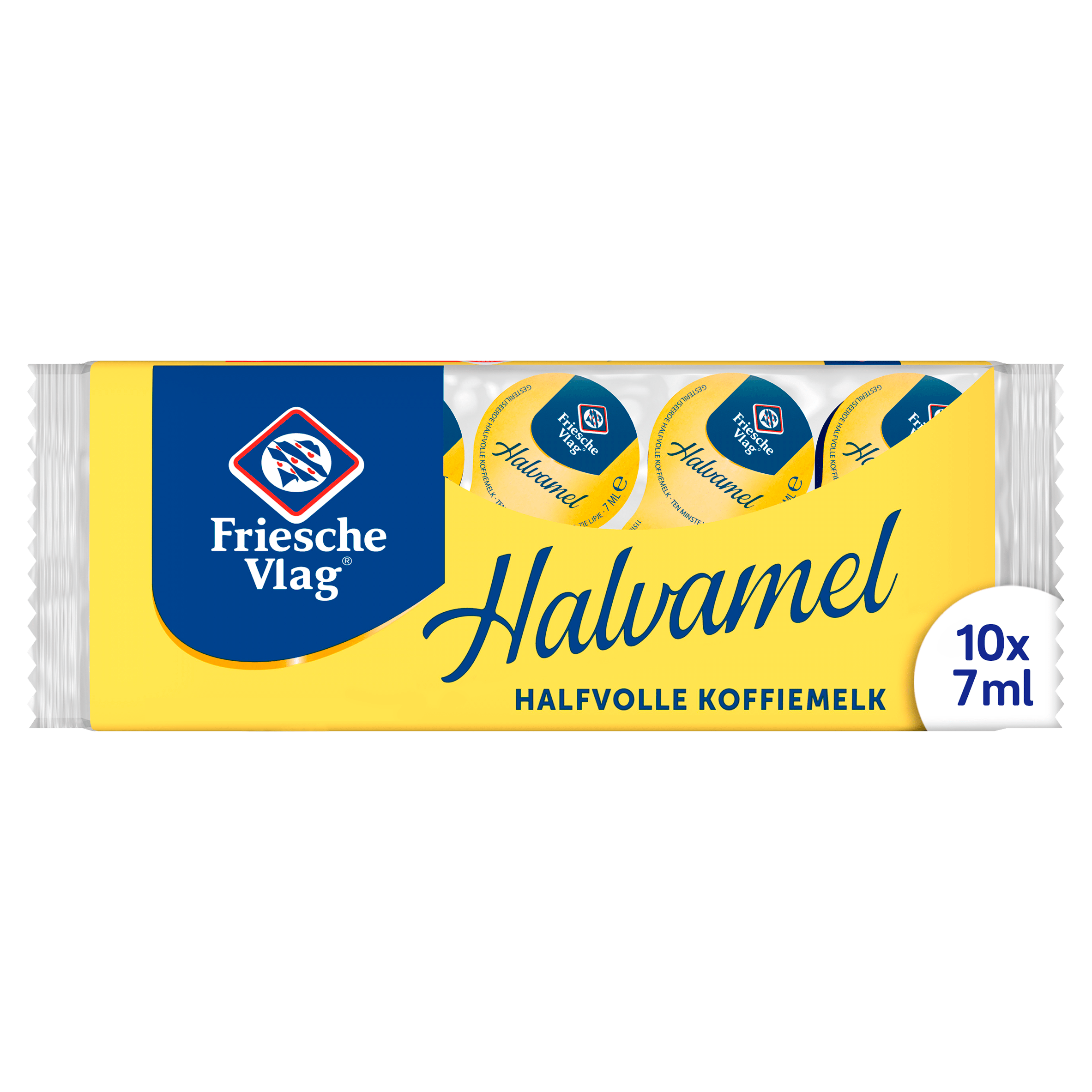 Friesche Vlag Halvamel Koffiemelk cups Per Pak 10 st