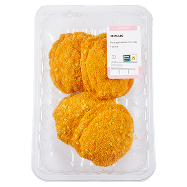PLUS Satéschnitzels 4 stuks Per Stuk 500 g