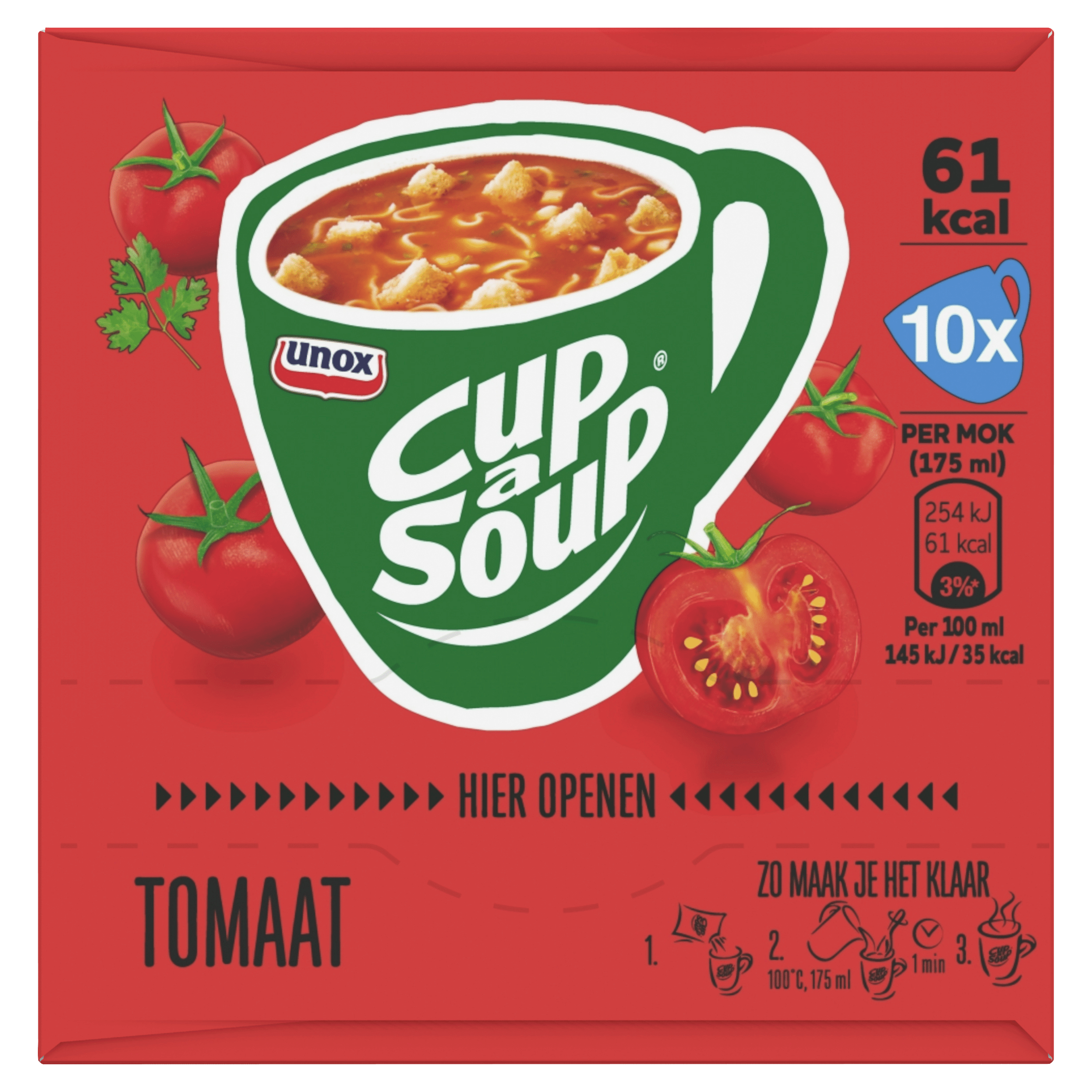 Unox Cup-a-Soup Tomaat Per Doos 180 g