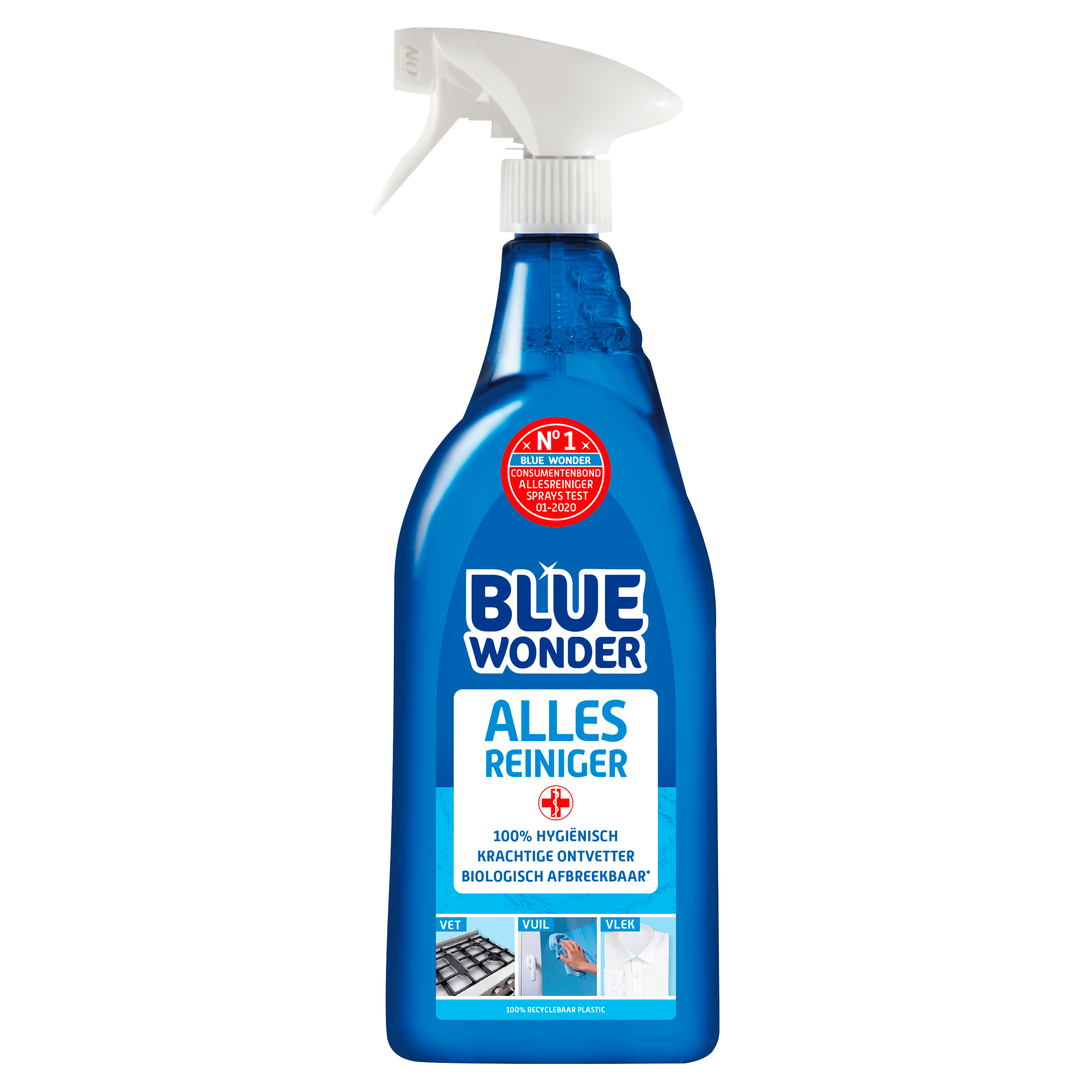 Blue Wonder Allesreiniger spray Per Fles 750 ml