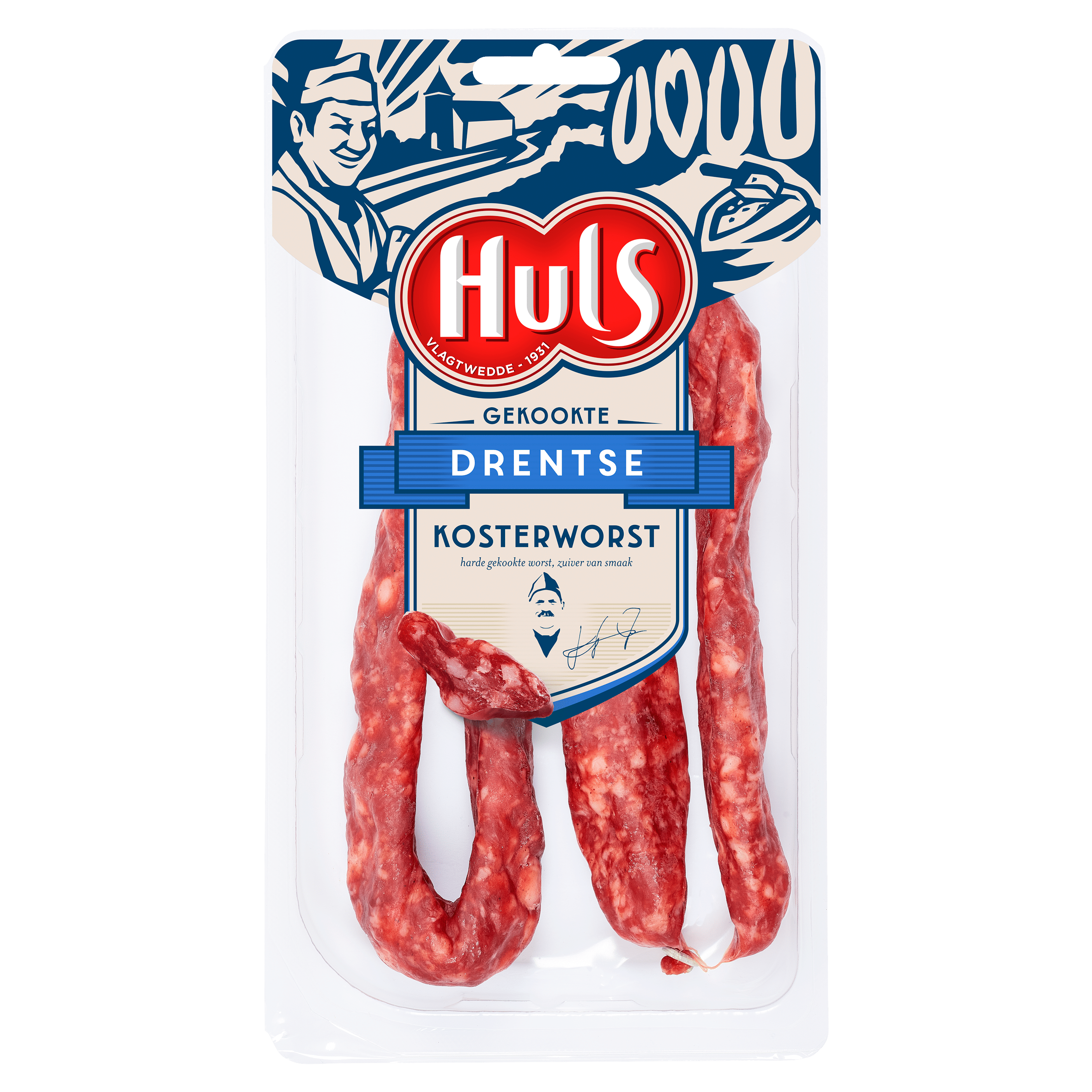 Huls Gekookte Drentse kosterworst Per Tray 200 g