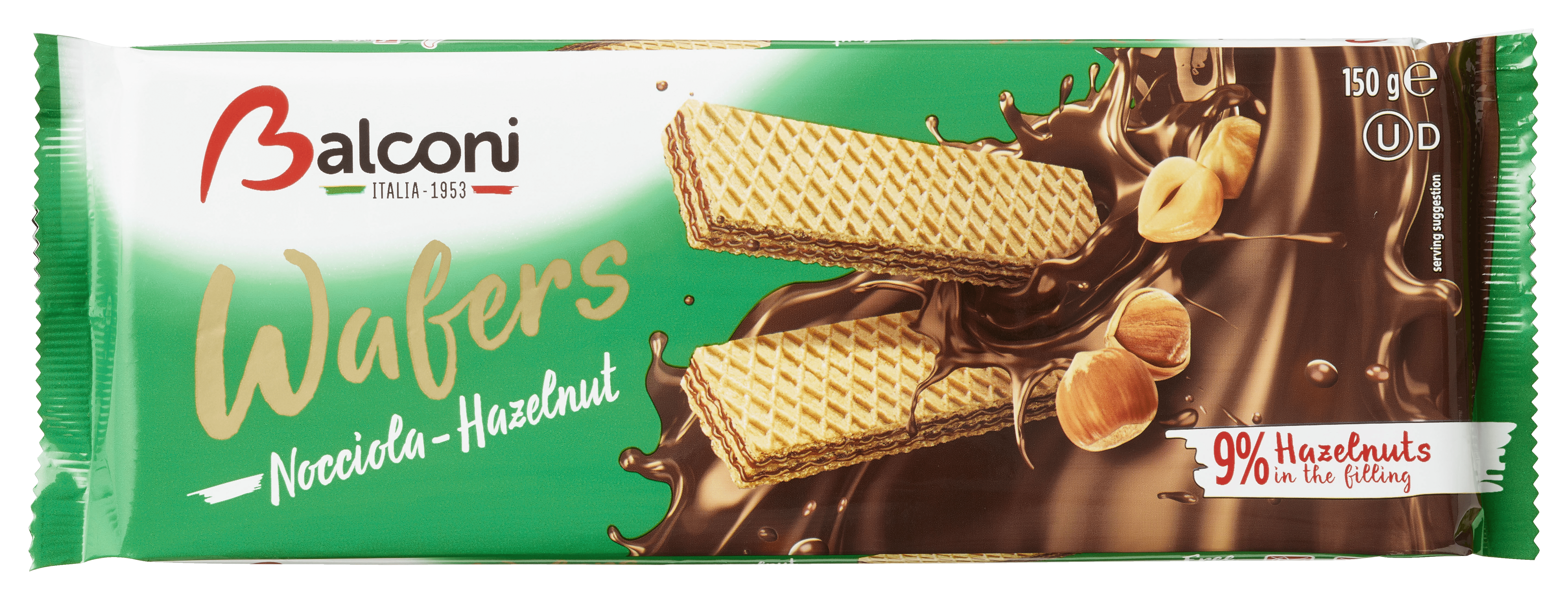 Balconi Hazelnut wafers Per Krimp 150 g