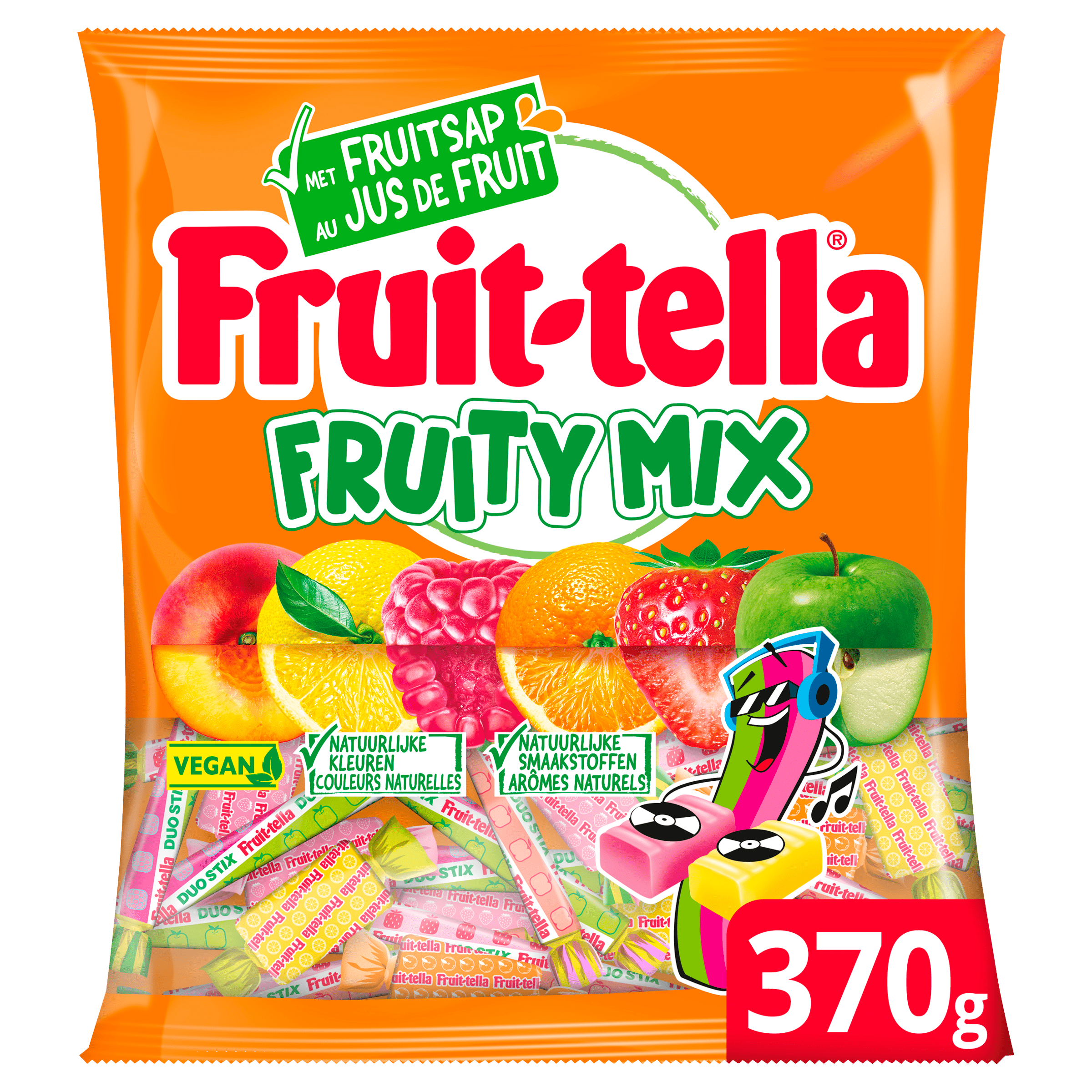 Fruittella Fruity mix vegan Per Zak 370 g