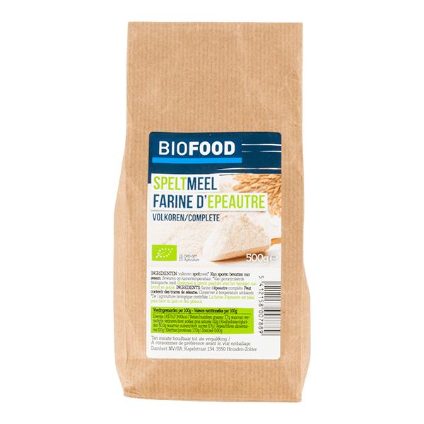Damhert Biofood Speltmeel bio Per Zak 500 g